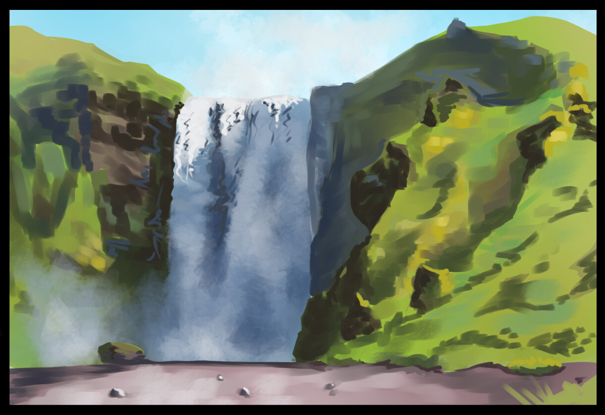 ArtStation - waterfall