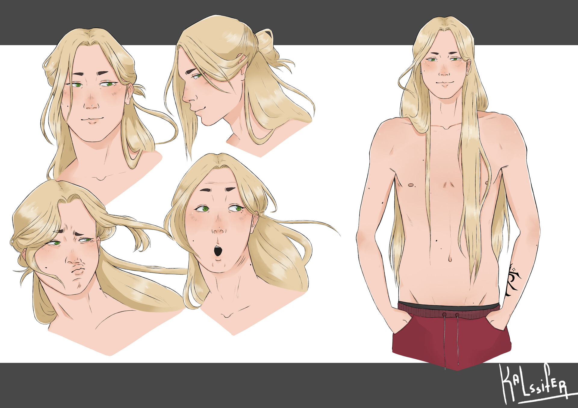 ArtStation - Character design sheet