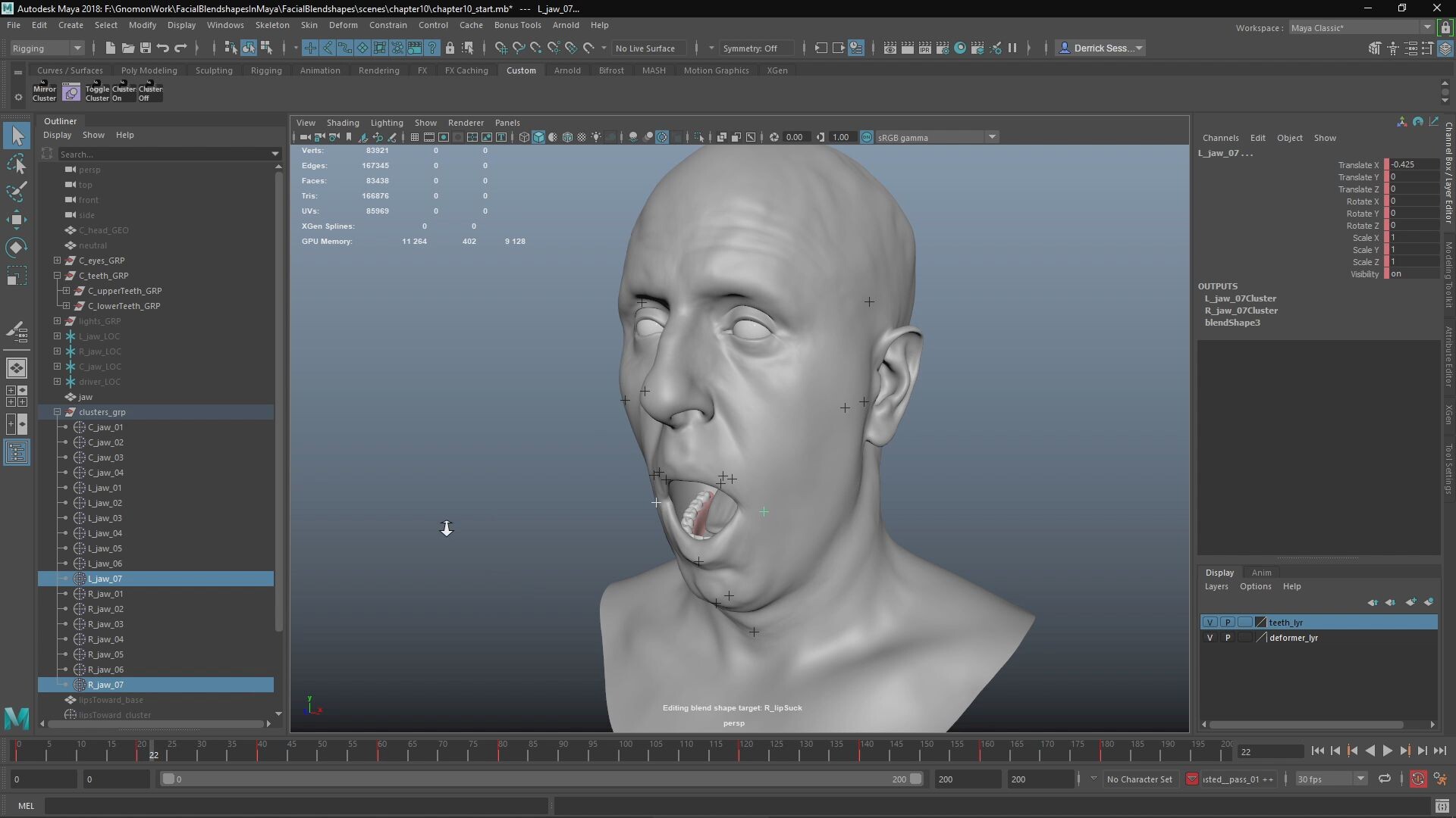 Derrick Sesson - Introduction to Creating Facial Blendshapes in Maya