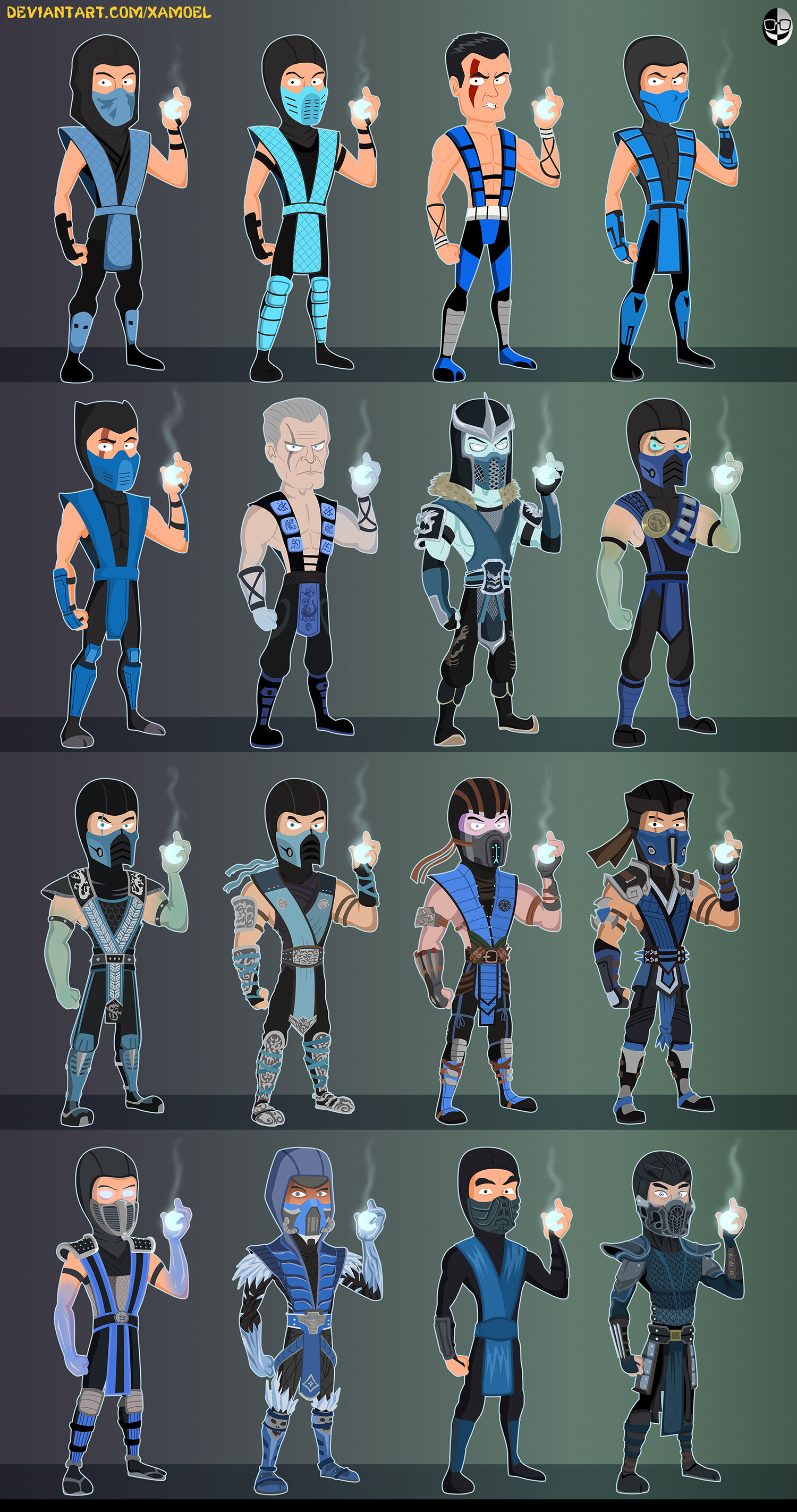 sub zero cartoon