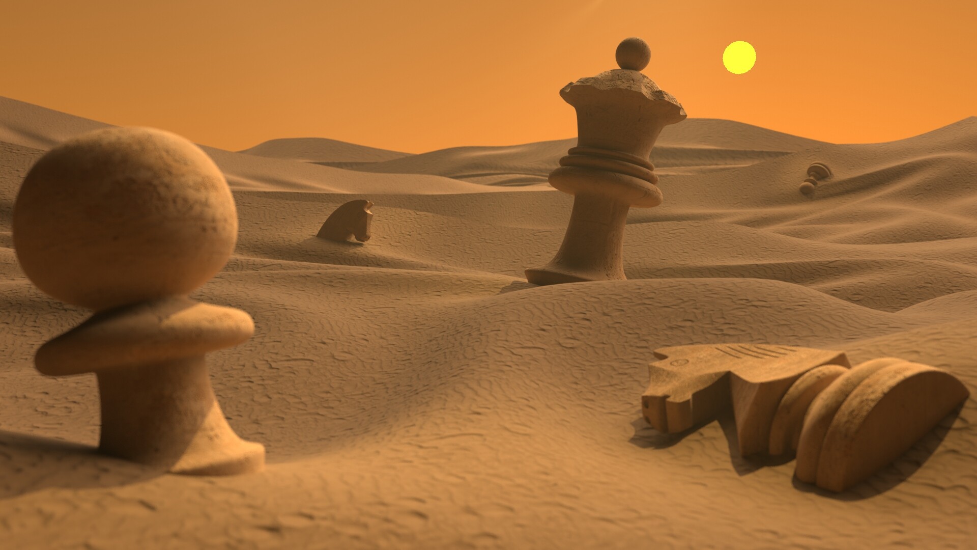 ArtStation - Chess Desert