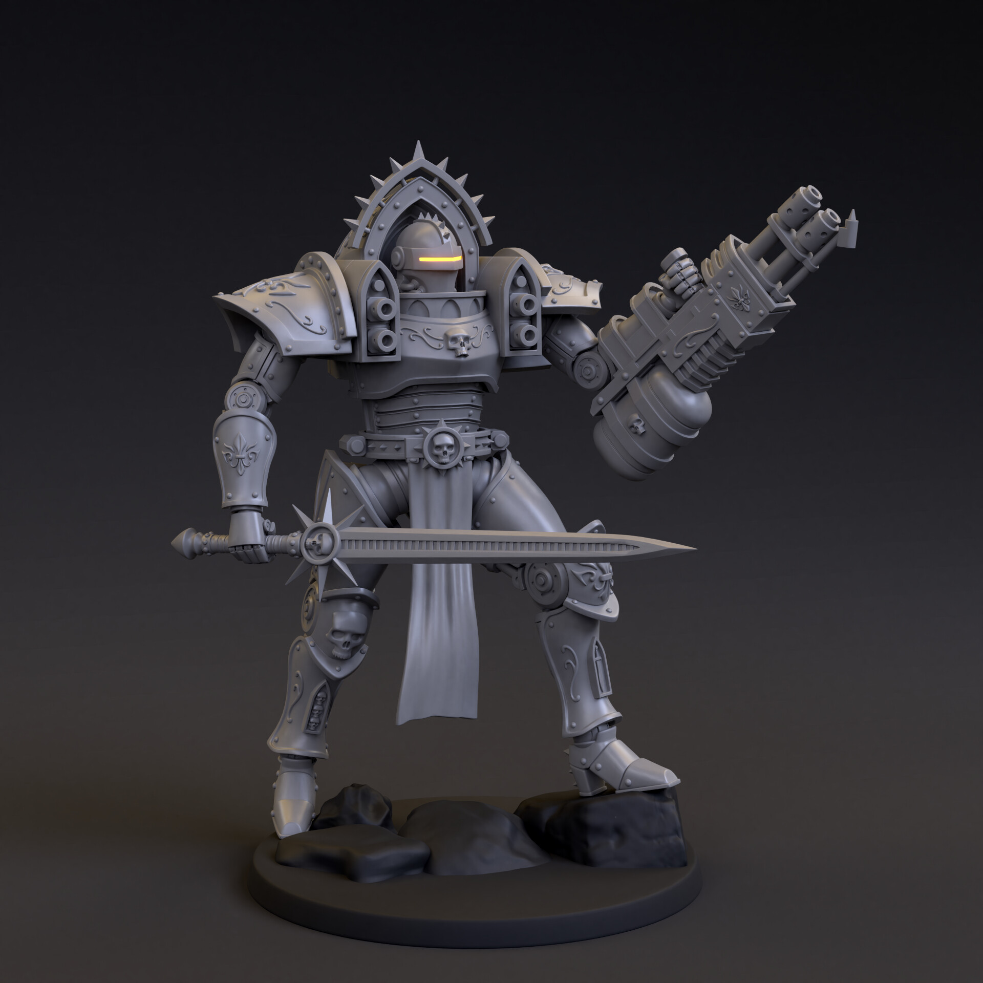 ArtStation - Prioress Battle-Armor Multipart kit for 3D Print