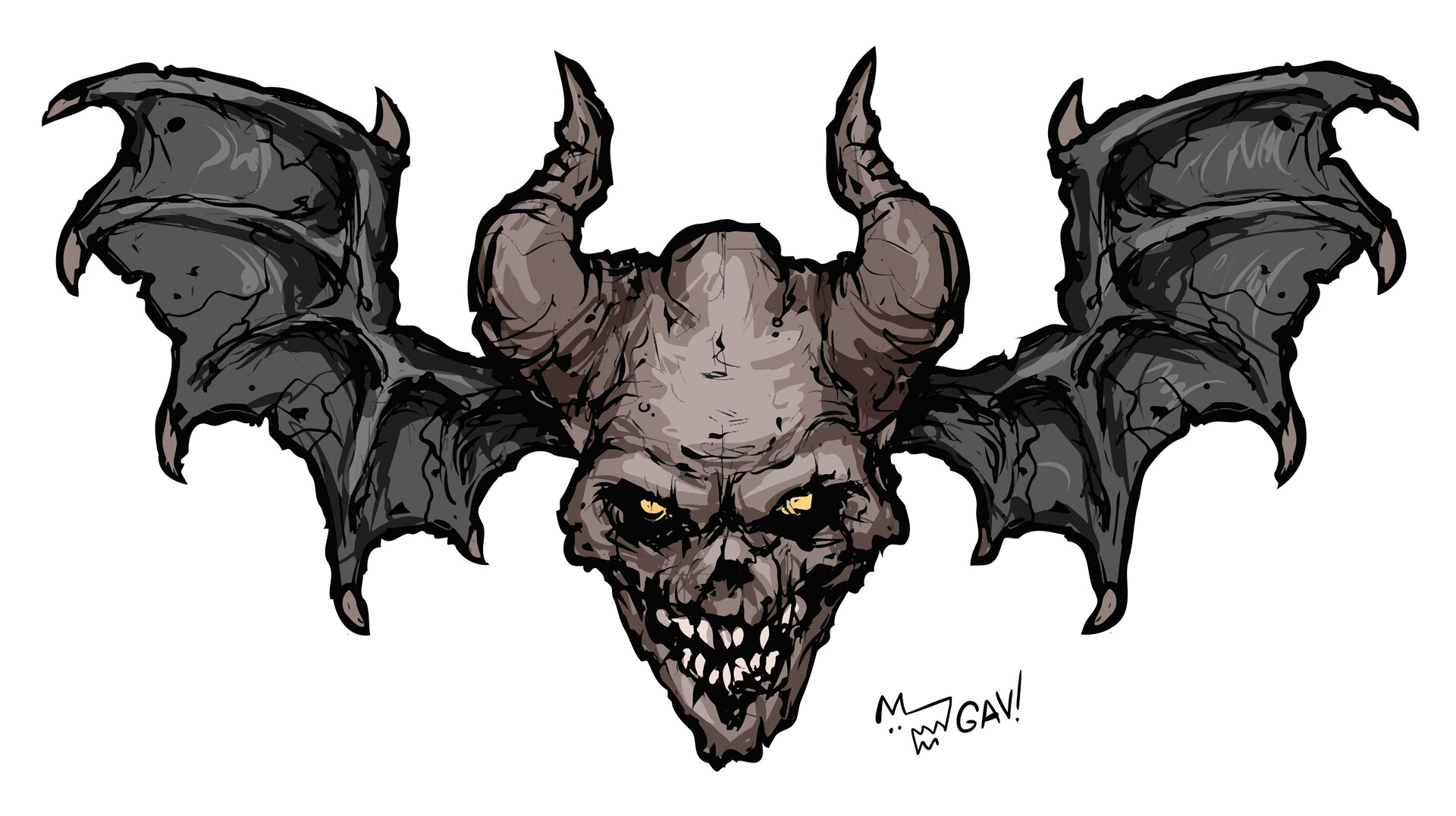 ArtStation - head with wings