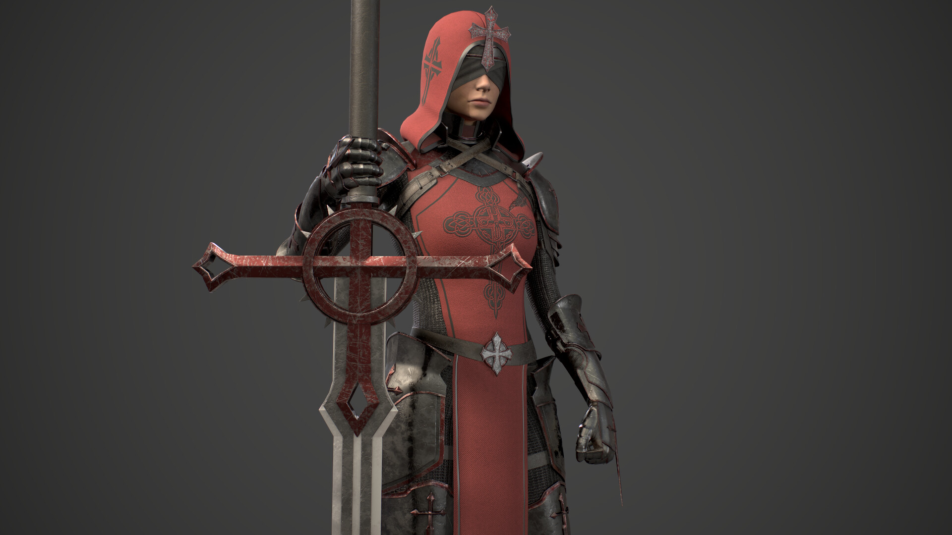 ArtStation - Girl Knight, Game Ready, UE4