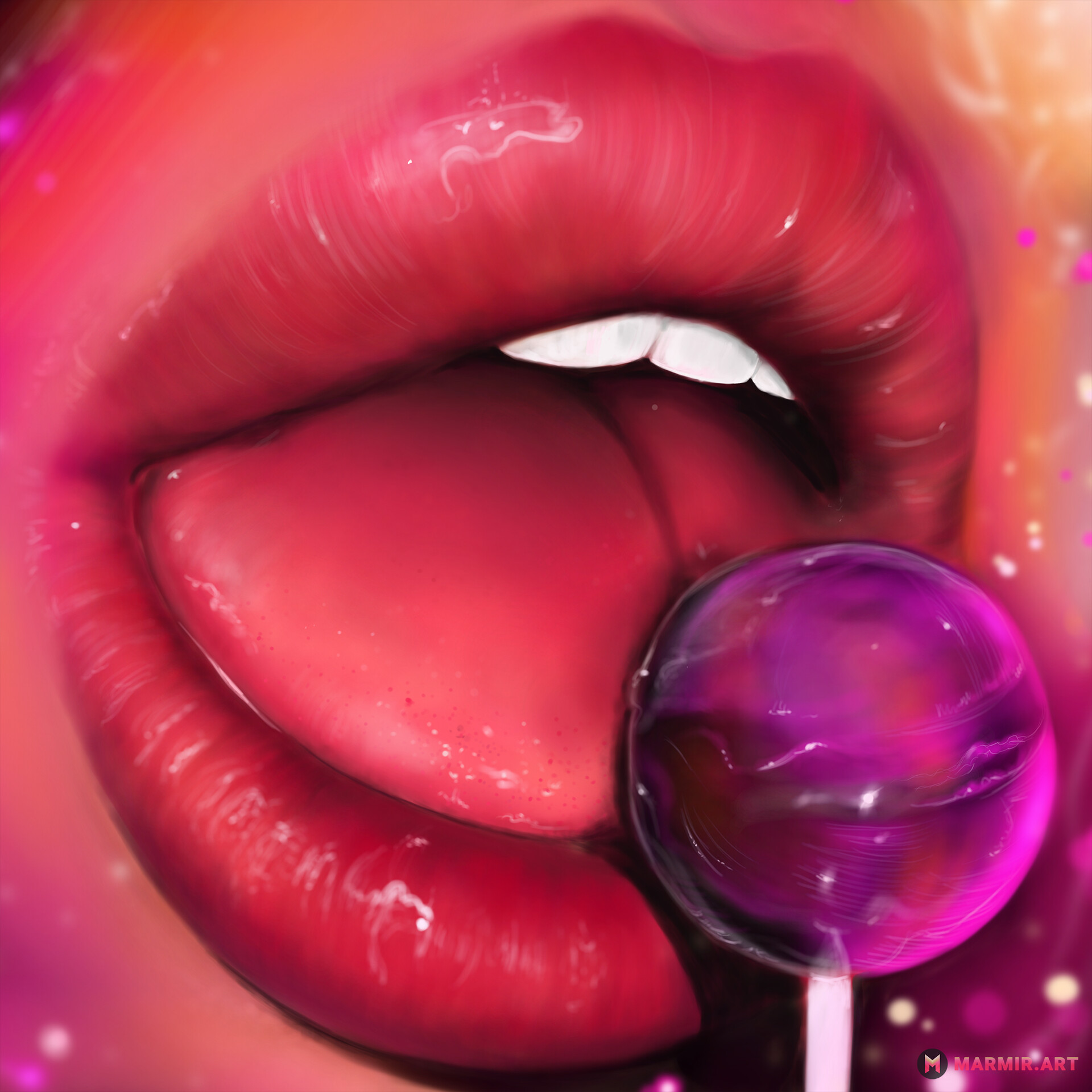 how to draw lips time lapse