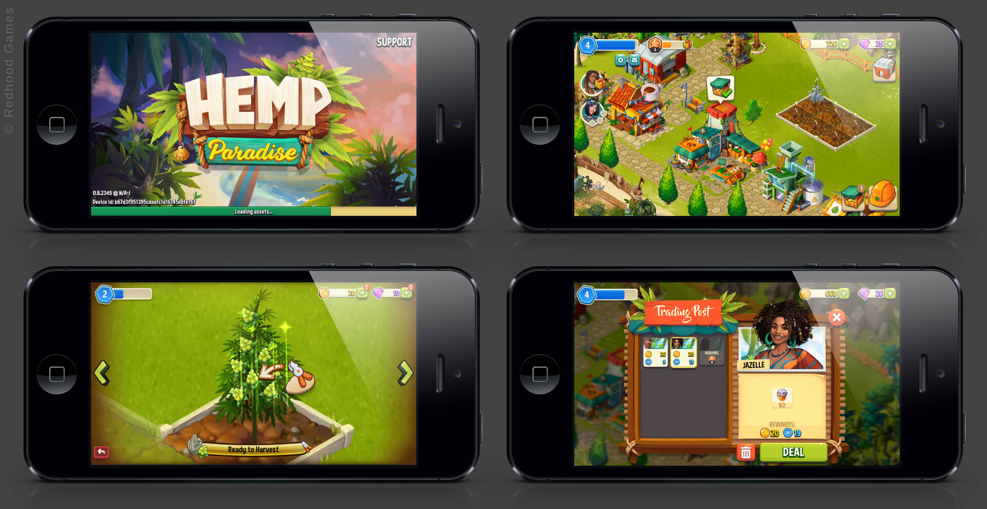 Game Art Brain - Creation & Consulting - Isometric Houses for Hemp Paradise