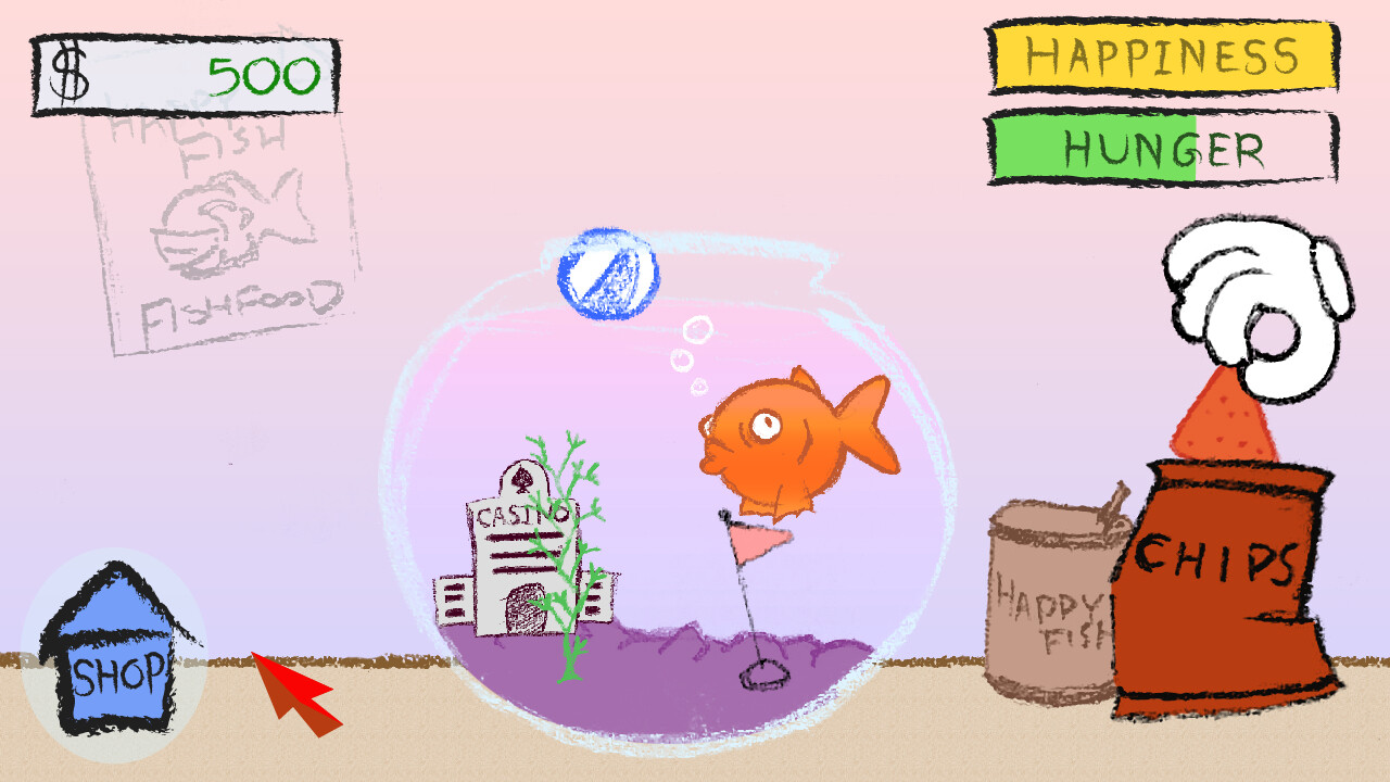 ArtStation - Fish Food UI Design & Art