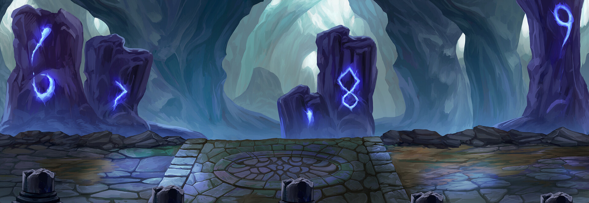 ArtStation - Side scrolling game Background concept - Cave