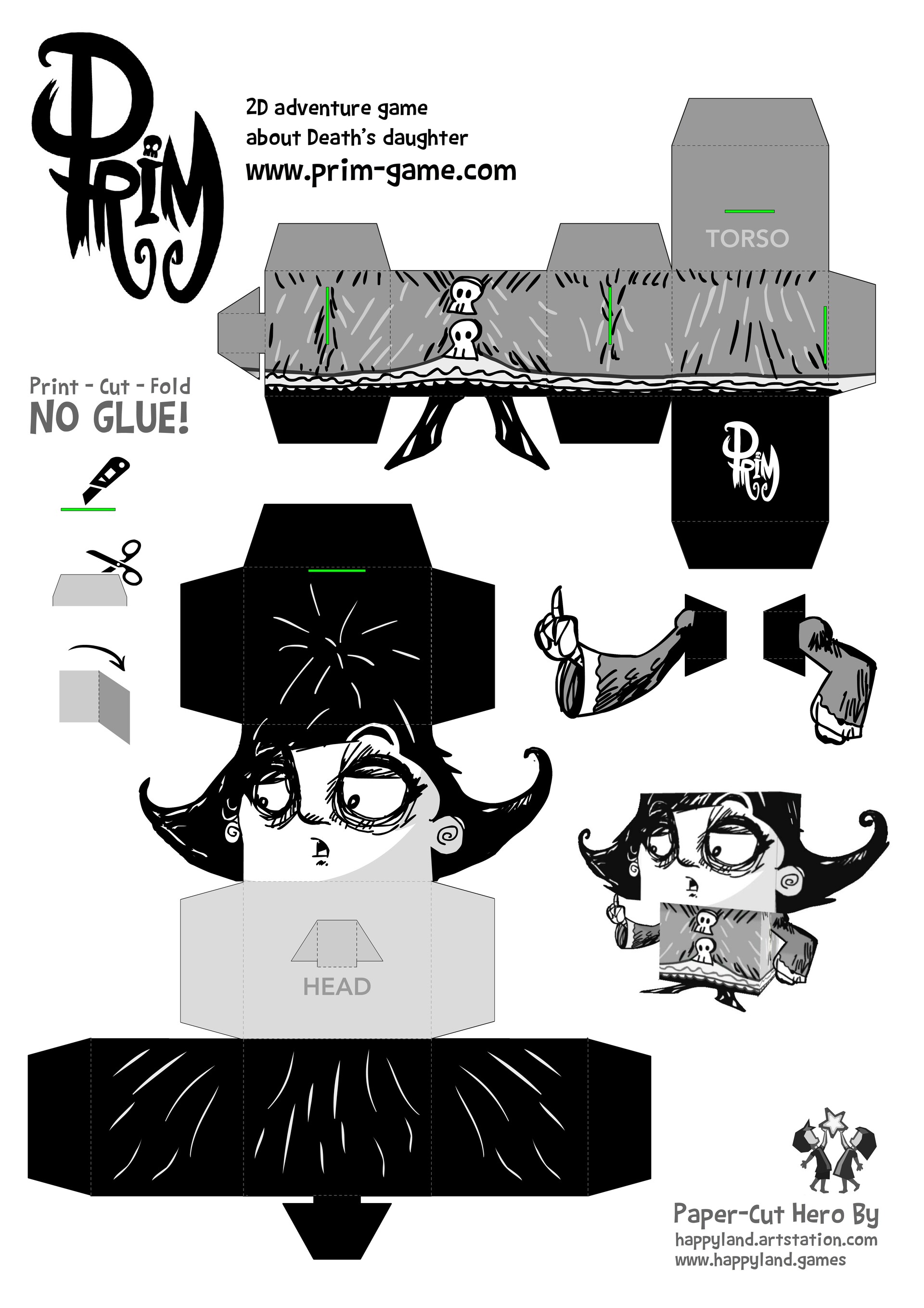 Happyland - Paper Cut Hero: PRIM
