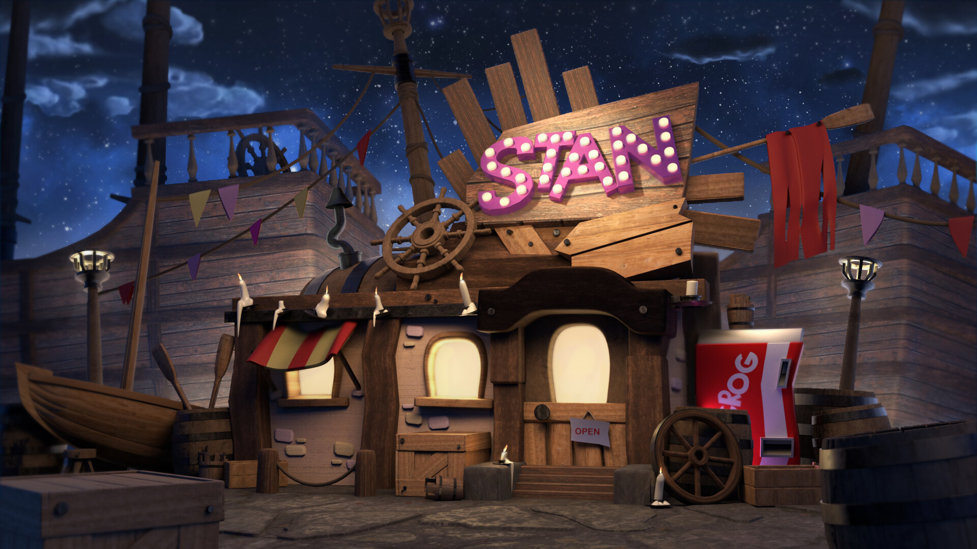 ArtStation - STAN Cabin - Point and Click Game Environment