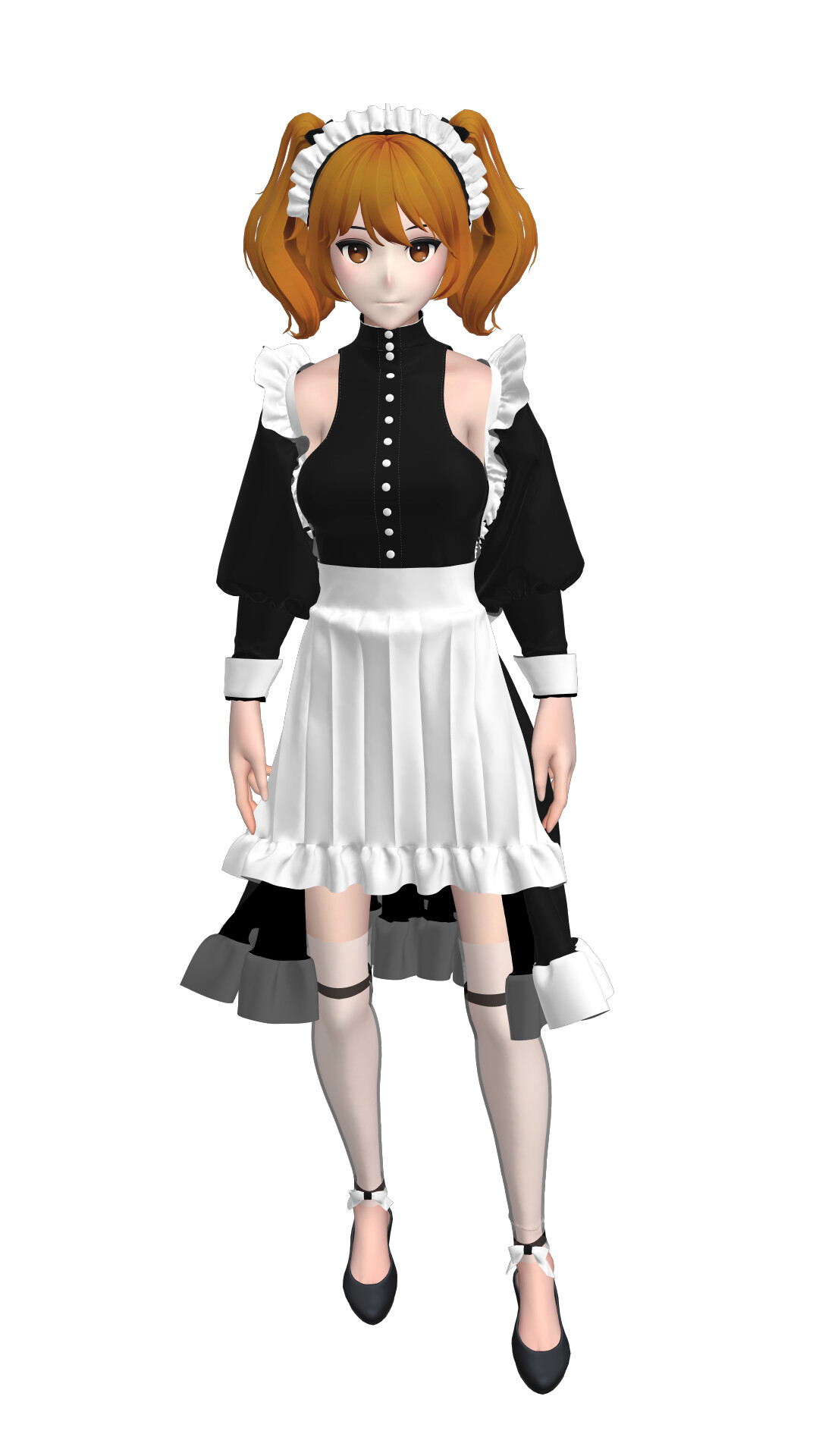 Wingfox workshop - Anime Style Maid Outfit using Marvelous Designer 10