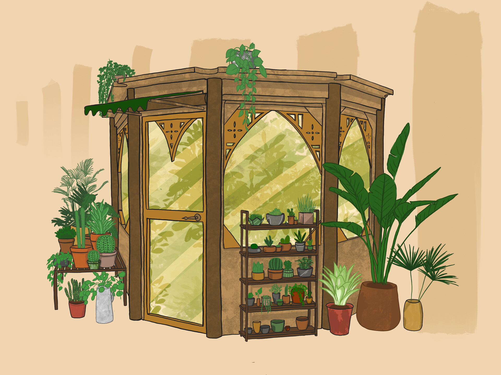 ArtStation - Plant Shop Design from 3D modeling