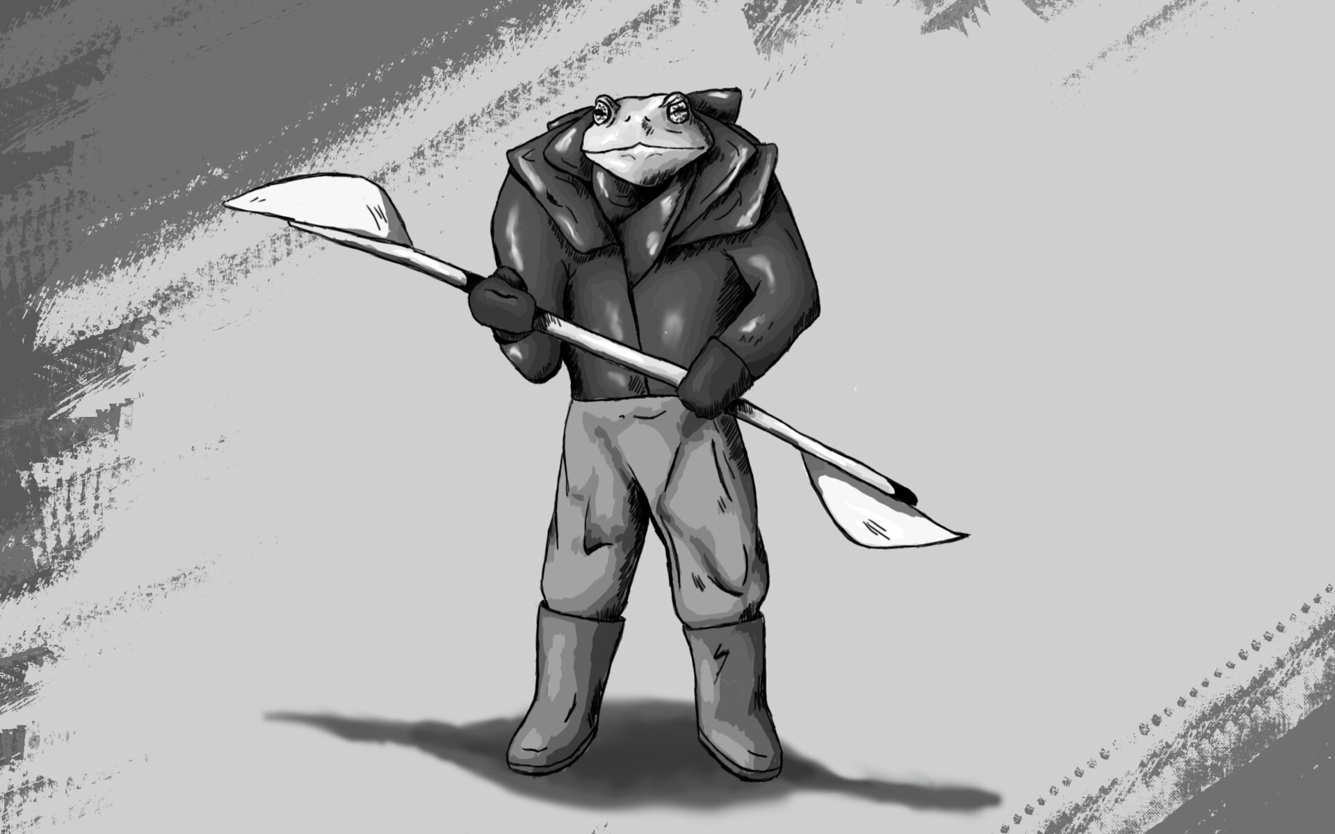 ArtStation - warrior frog)