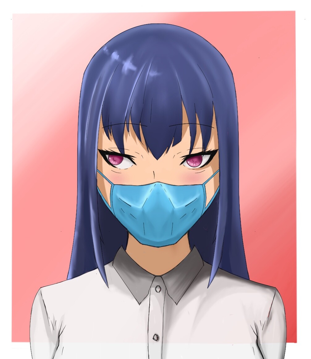 Heshan Kolitha Weeramanthri - Masked Girl - Anime Style
