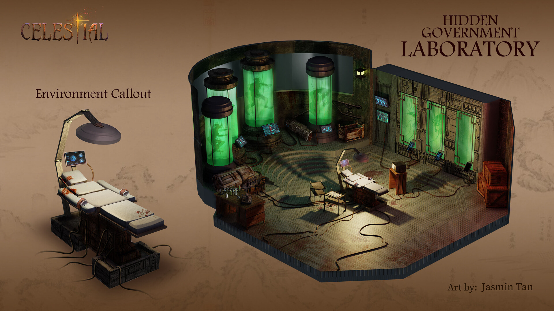 ArtStation - Environment Design - Hidden Laboratory