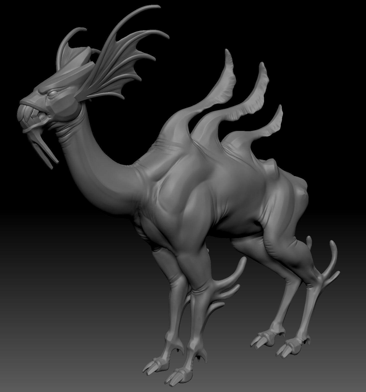 ArtStation - Water Creature Sculpt