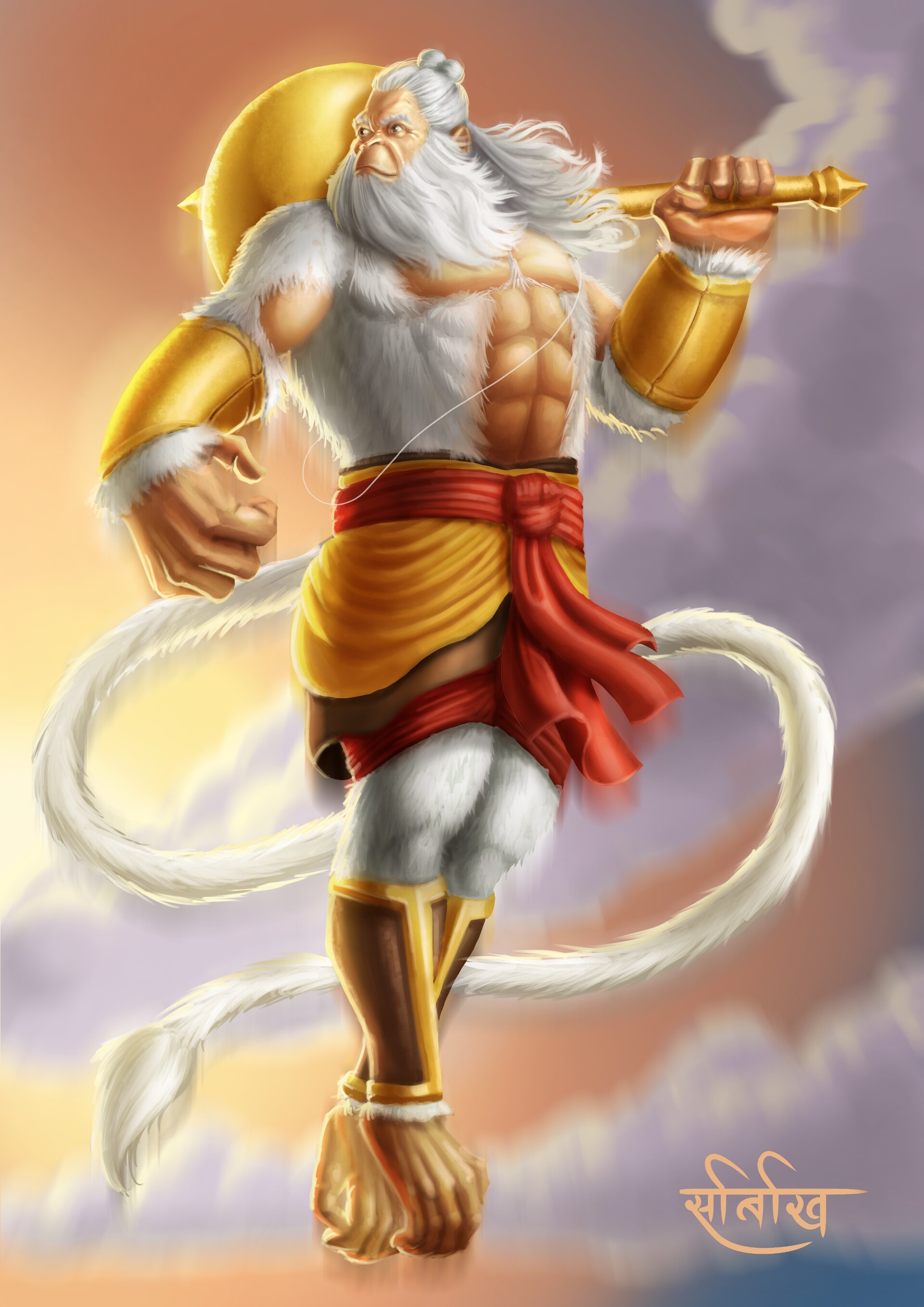 ArtStation - Hanuman - Character concept