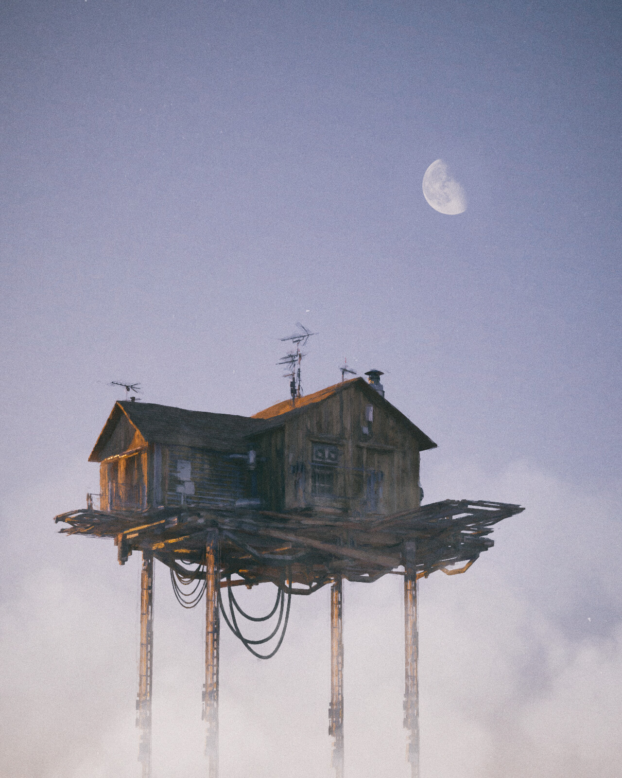 ArtStation - Elevated Cabin