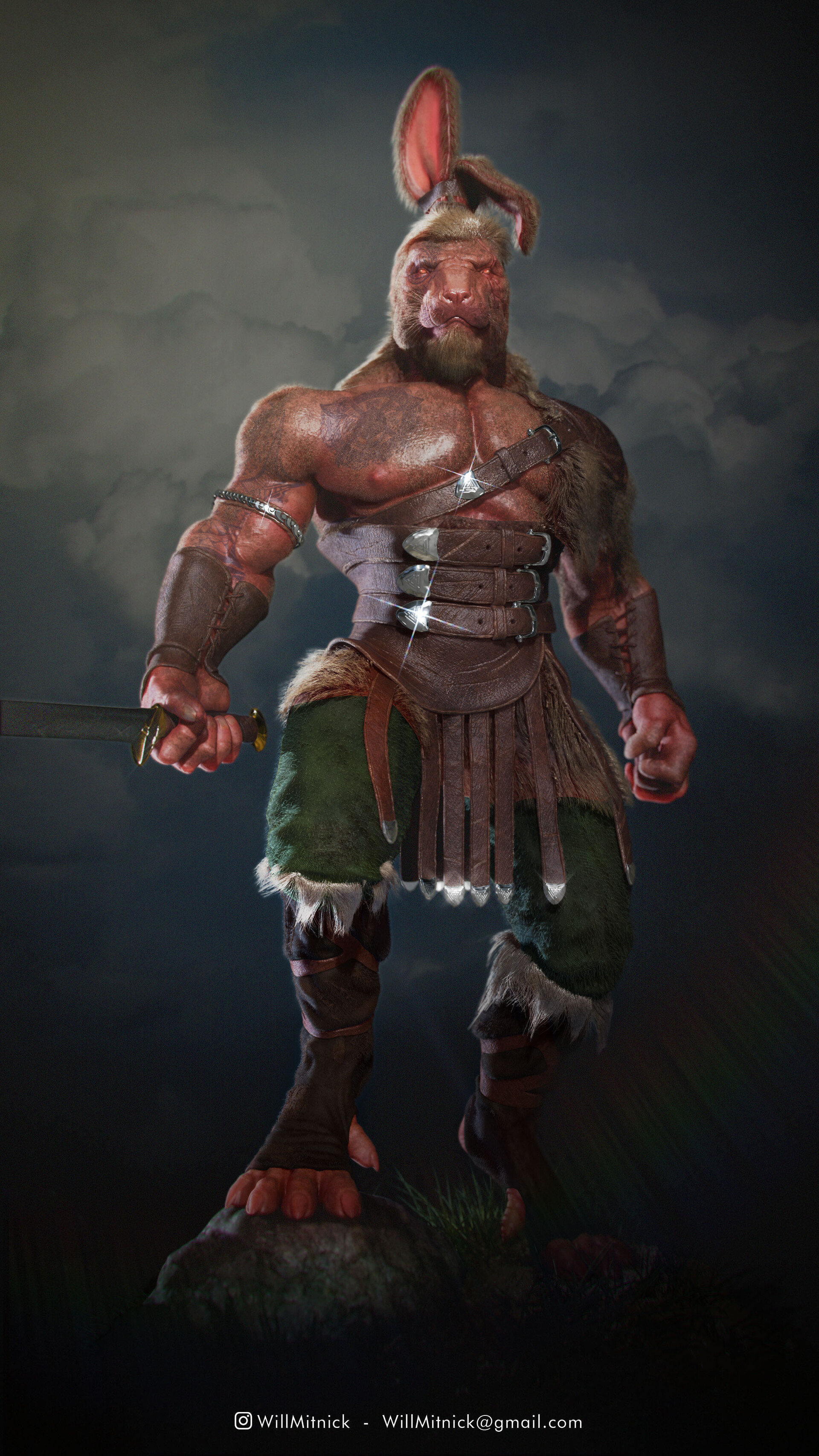 ArtStation - Sinister Easter Bunny