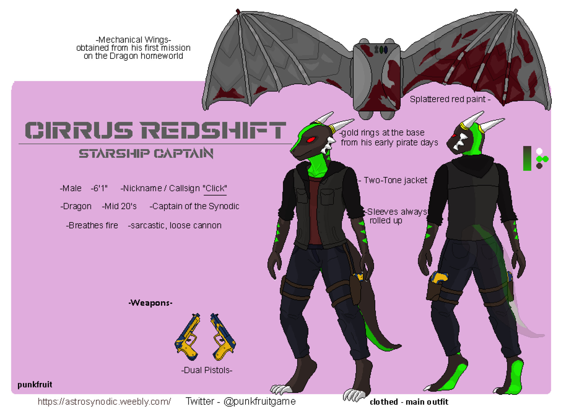ArtStation - Cirrus Redshift Ref Sheet (clothed)