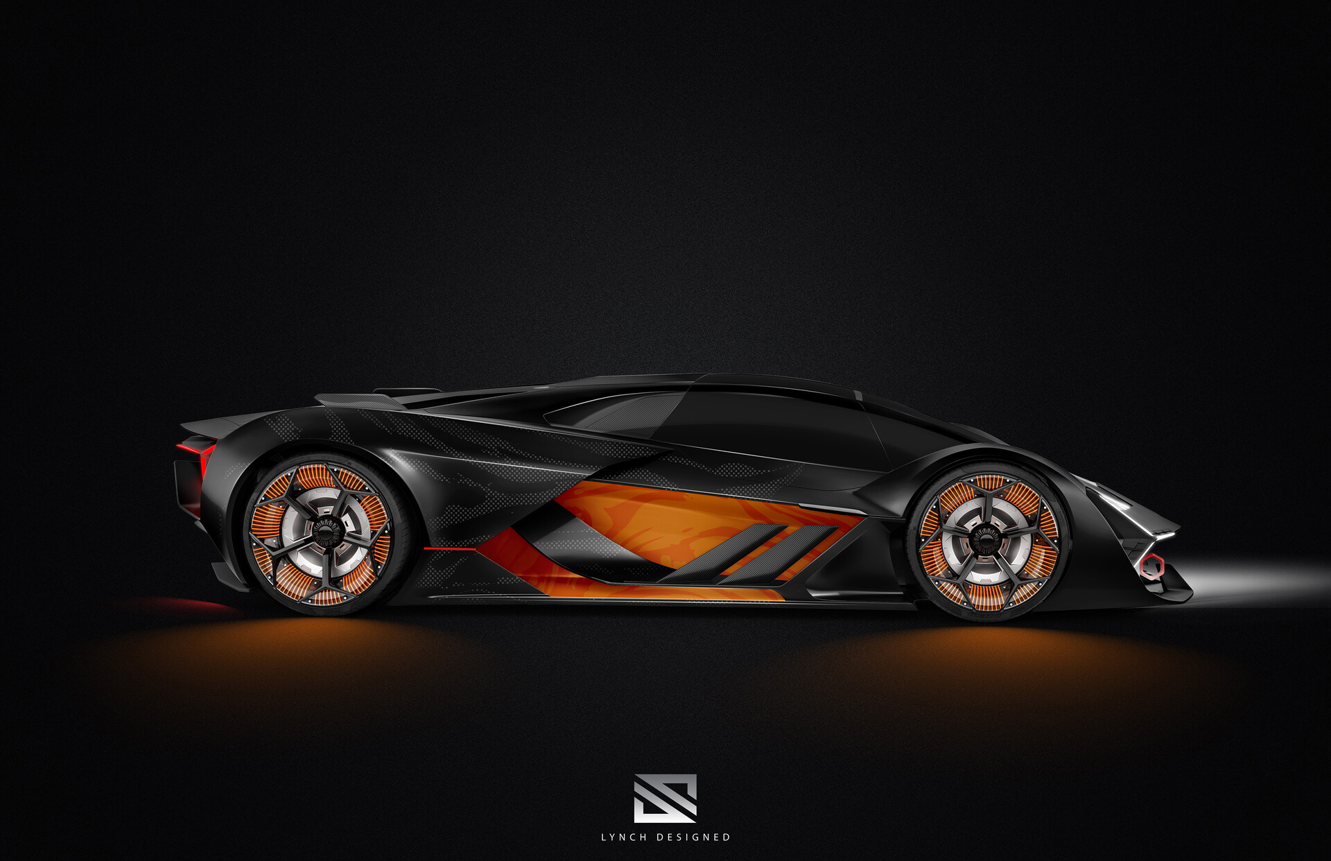 Lynch Designed - Lamborghini Terzo Millennio Graphic Concept