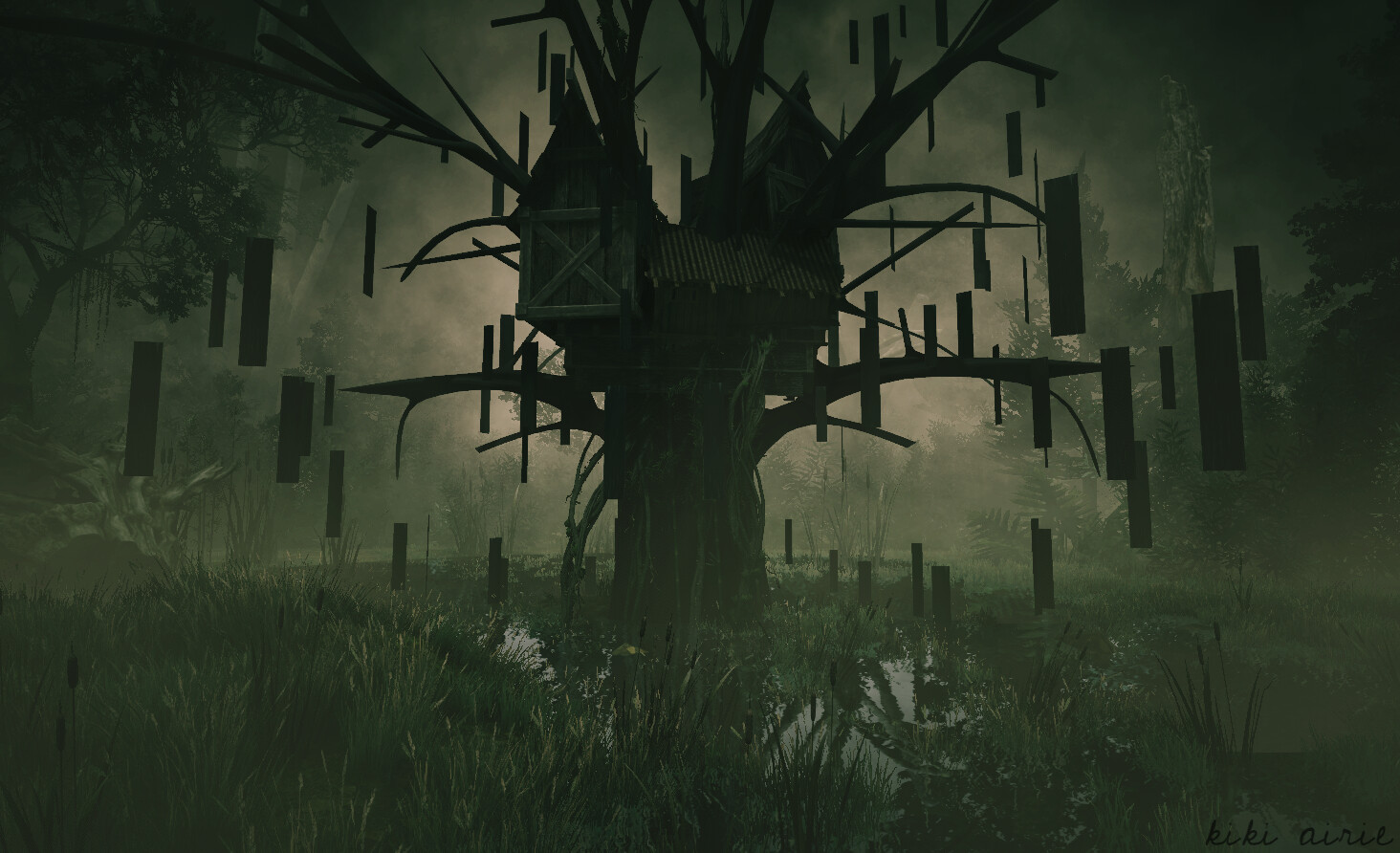 ArtStation - Cursed Swamp Hut