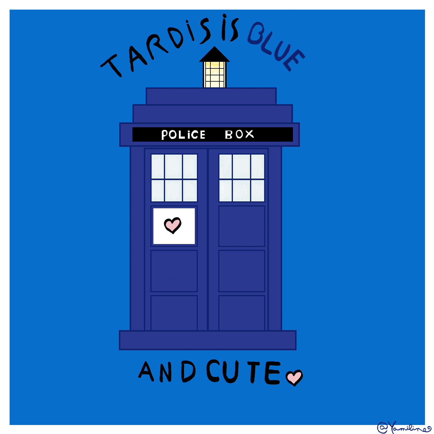 Cute Tardis Drawing