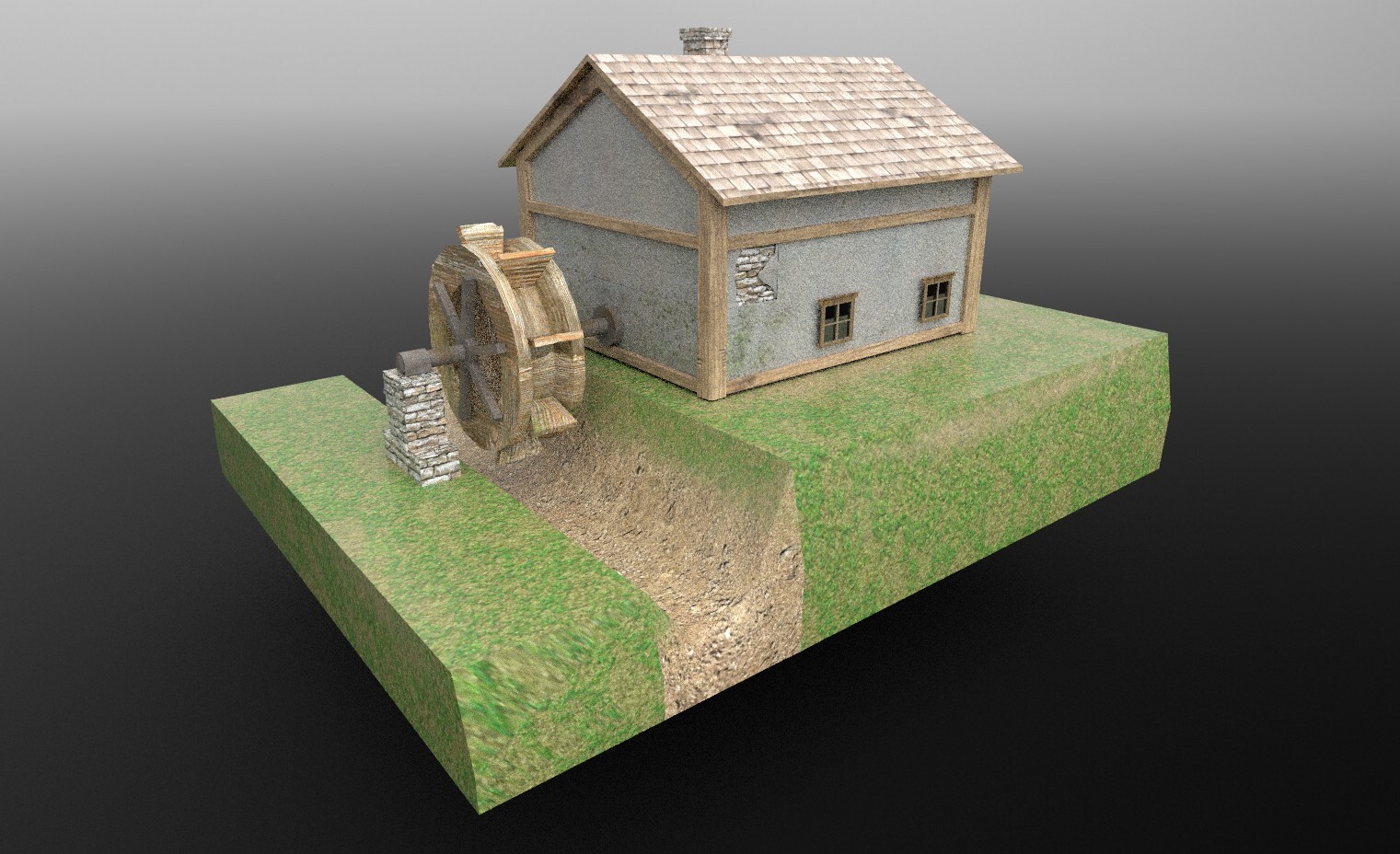 ArtStation - Water Mill