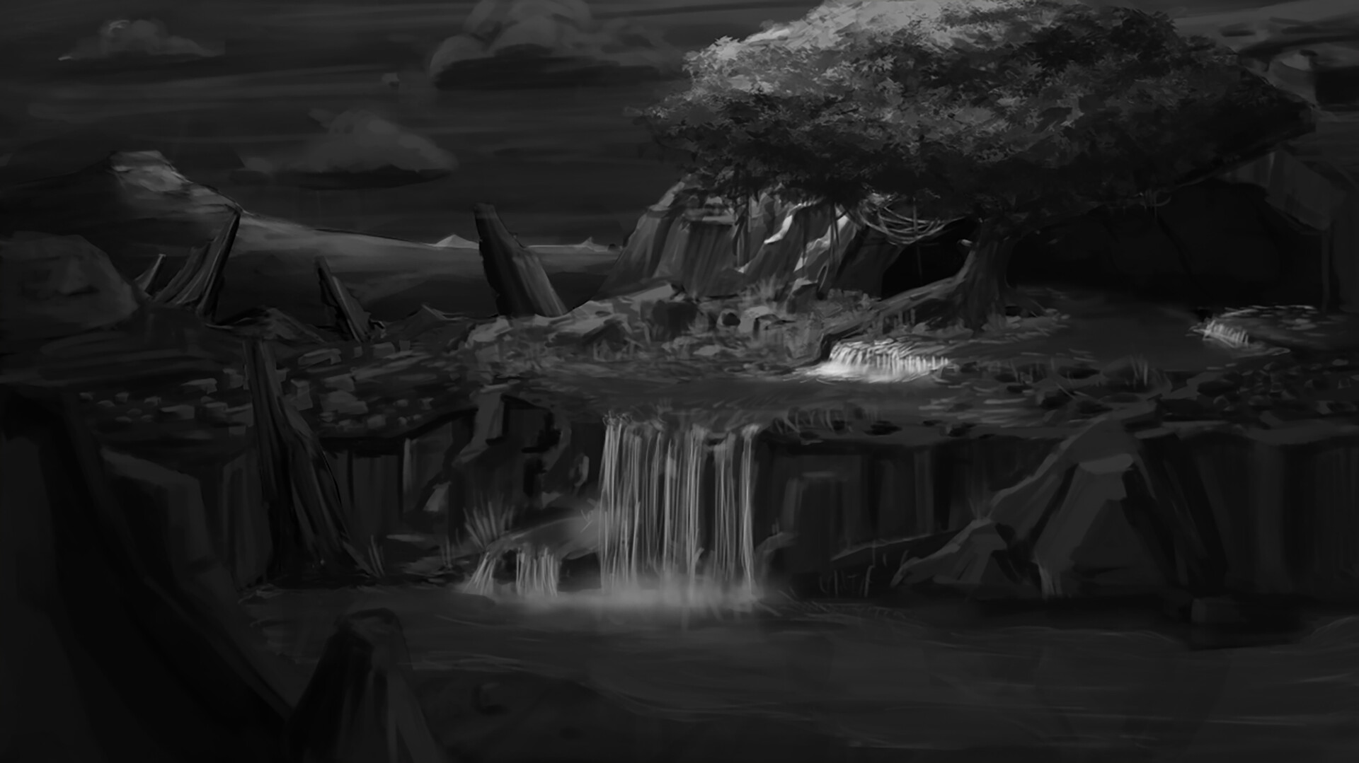 Dark Barren Land