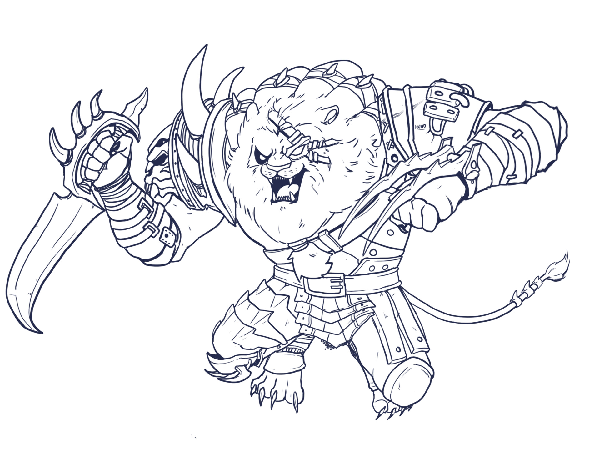 ArtStation - Rengar Sketch