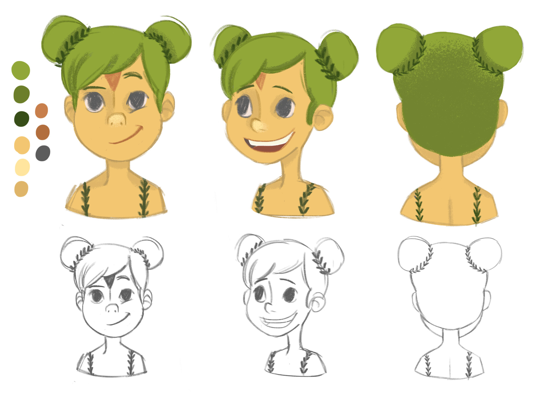 ArtStation - Character Design of Izzy - version 1