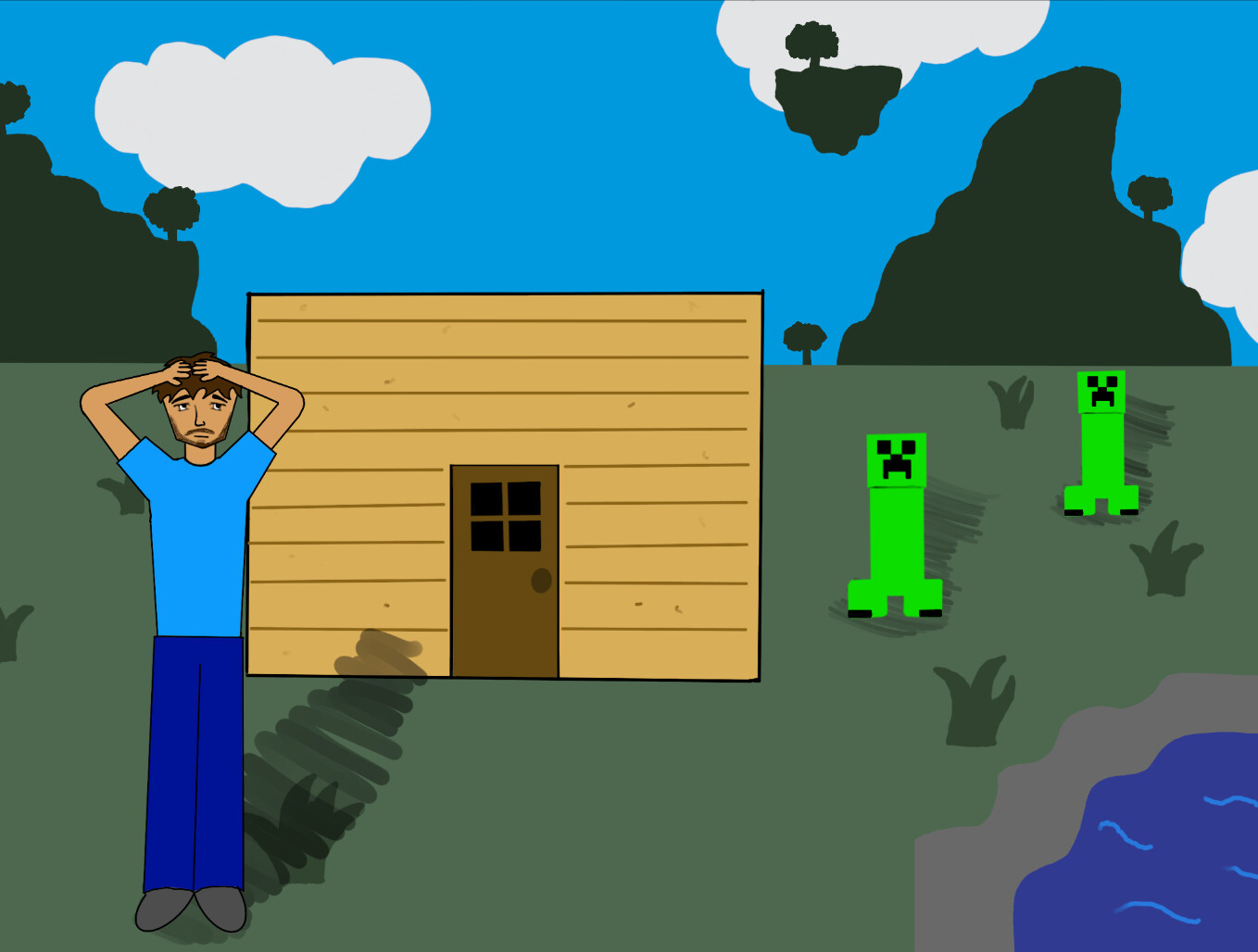 ArtStation - Minecraft piece for Article