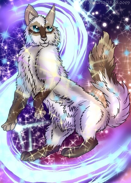 ArtStation - Cat Julia in galaxy