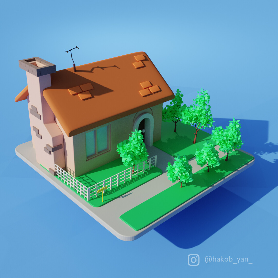 ArtStation - Cartoon House