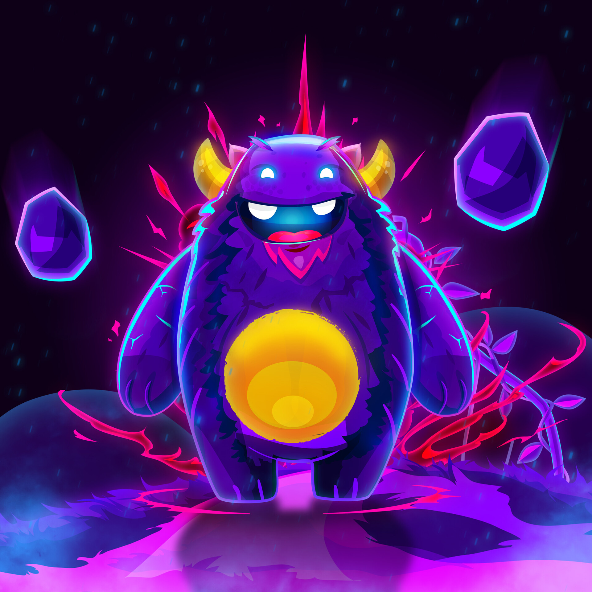 ArtStation - Monster 2d Vector By Oscar creativo