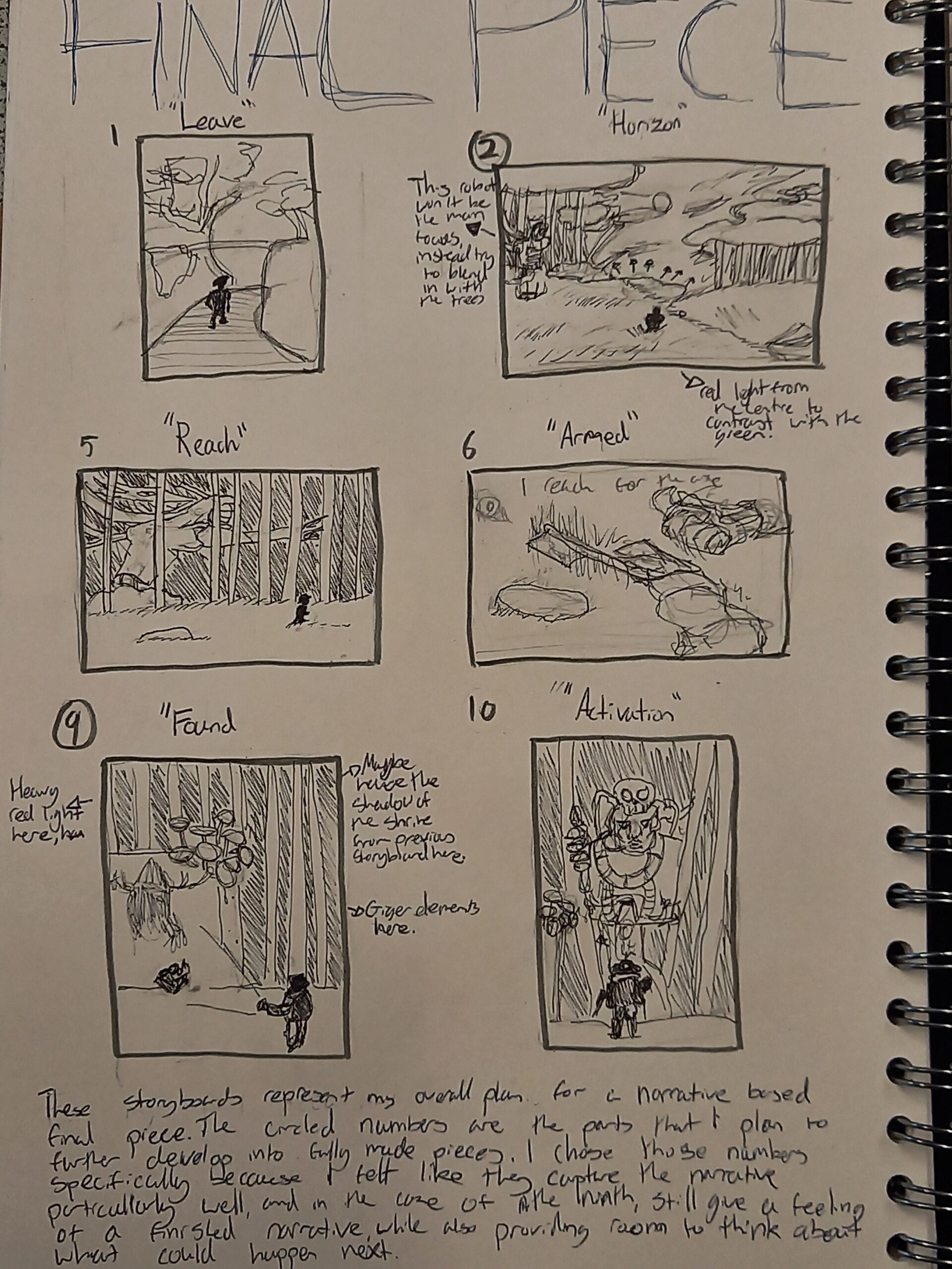 ArtStation - Storyboard for final piece