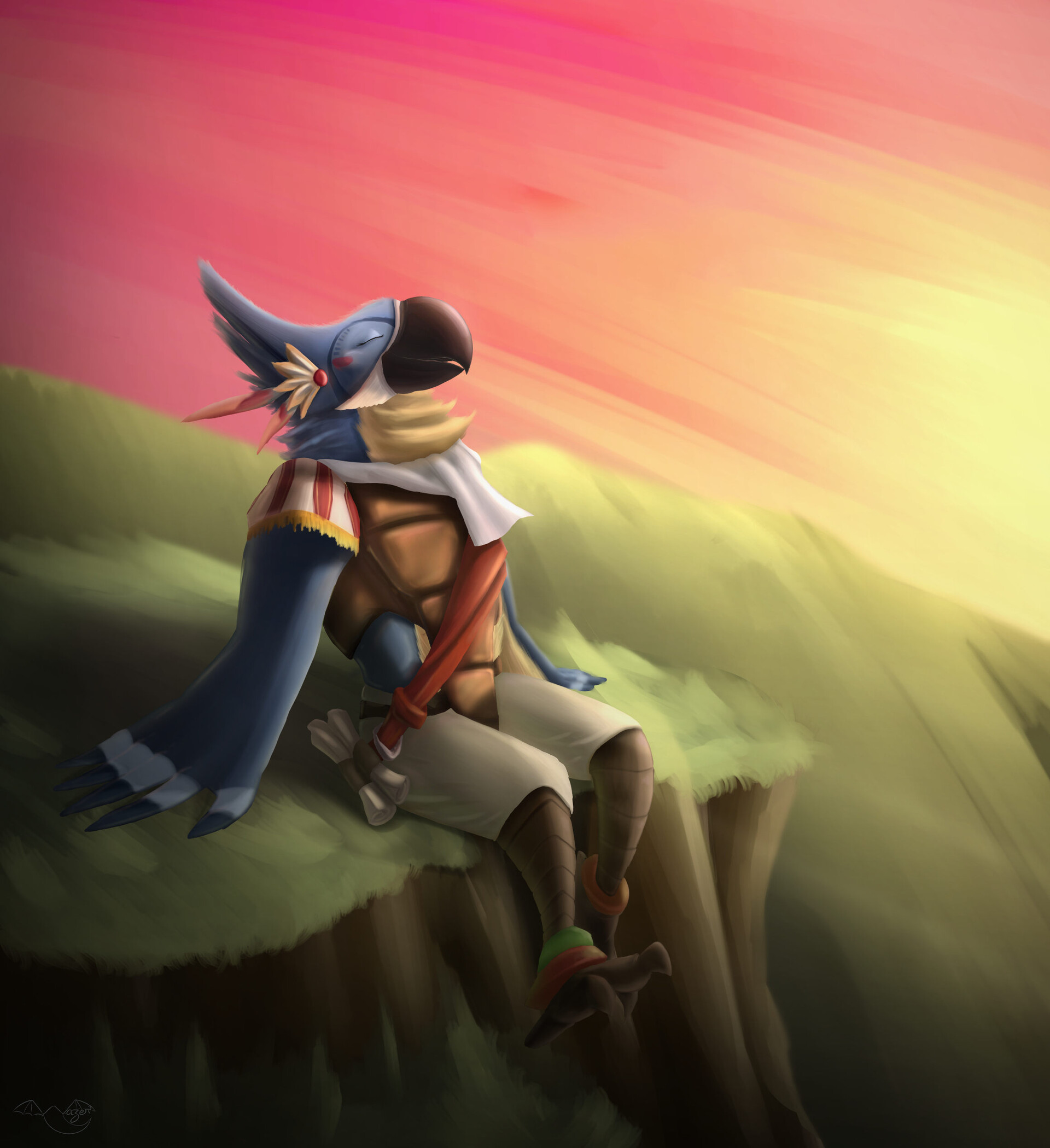 ArtStation - Sunbathing Kass