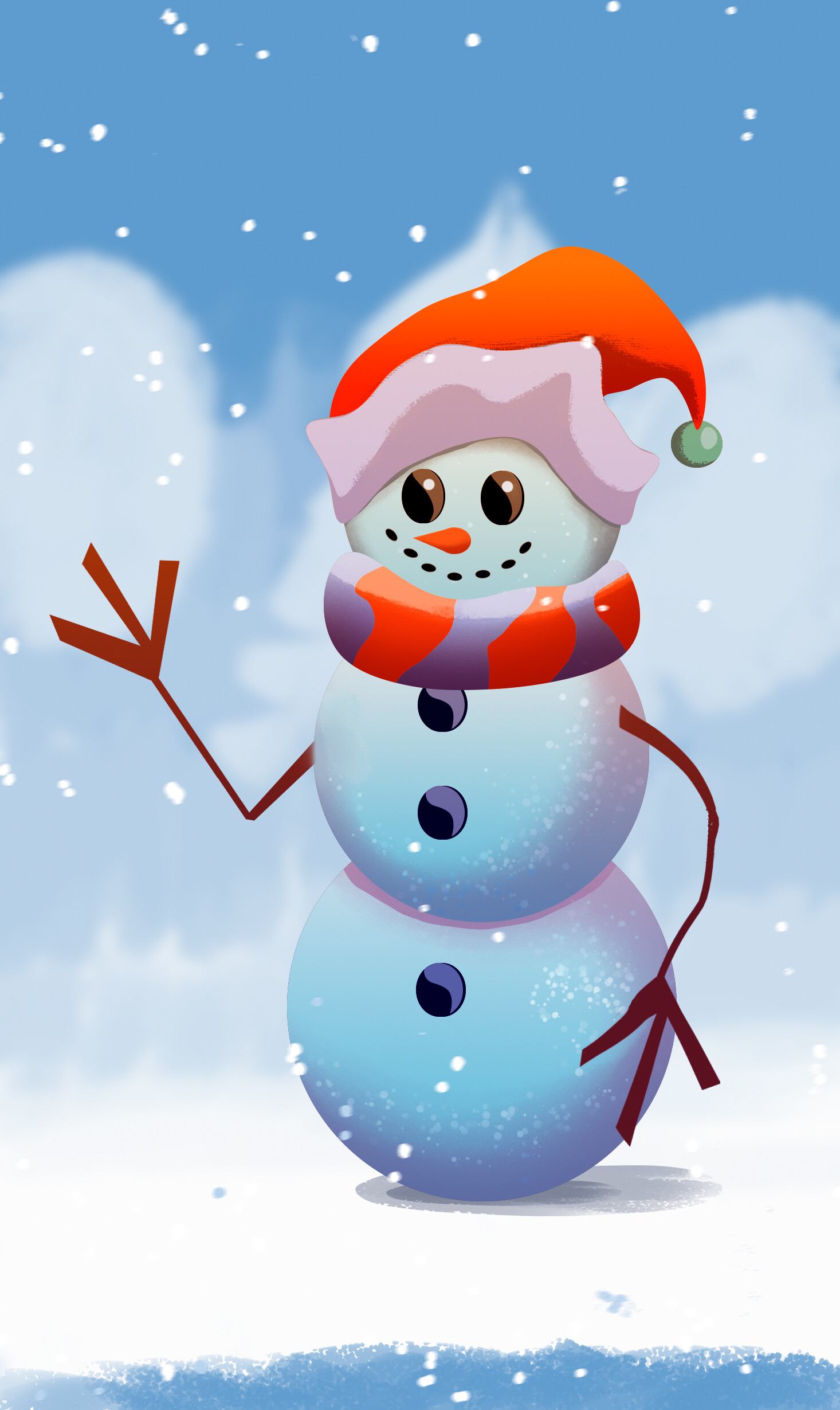 ArtStation - Illustration - Snowman