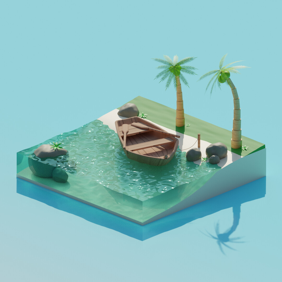 ArtStation - Tropical Scene