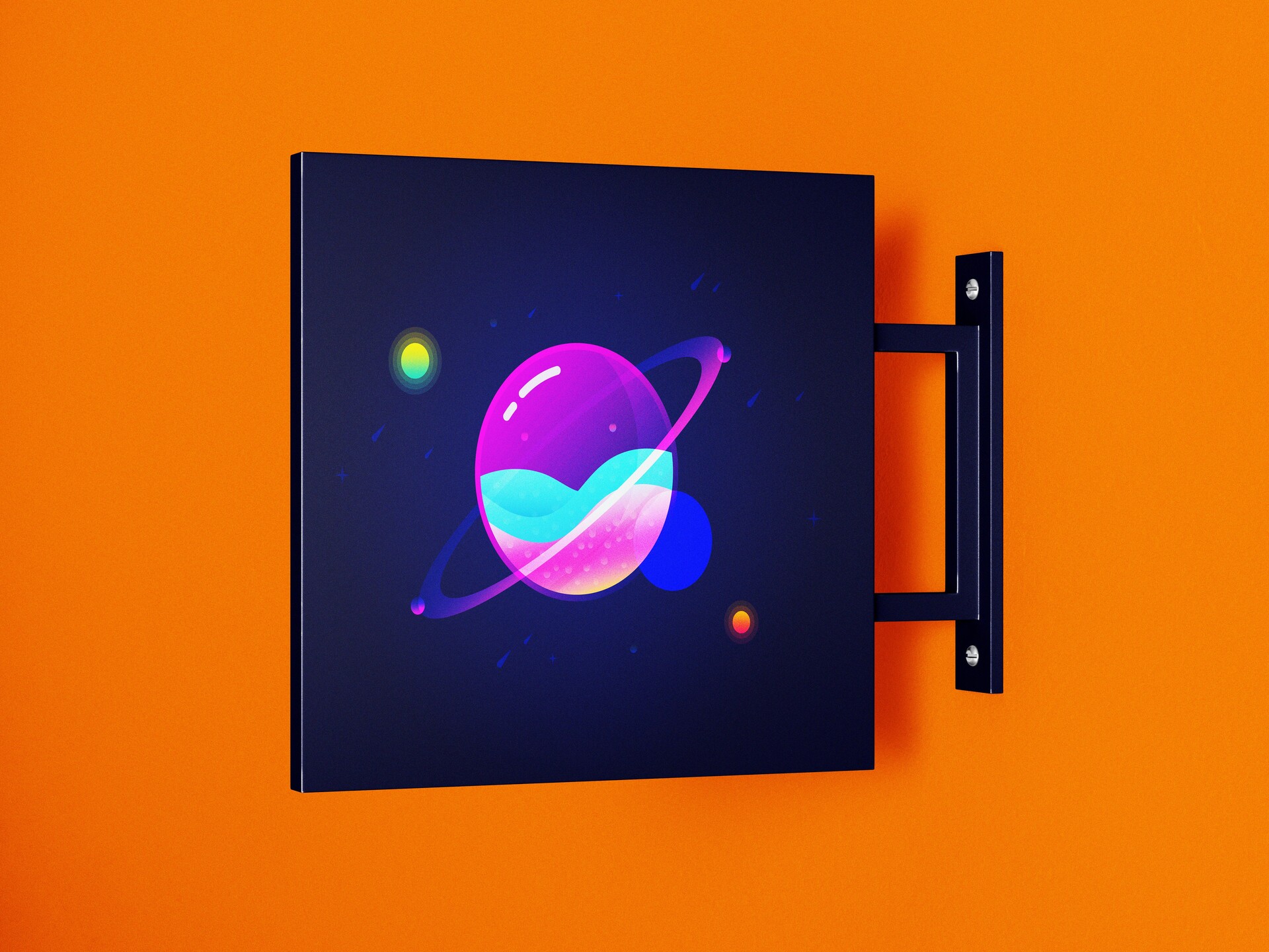 ArtStation - Glass Planet Vector Illustraion