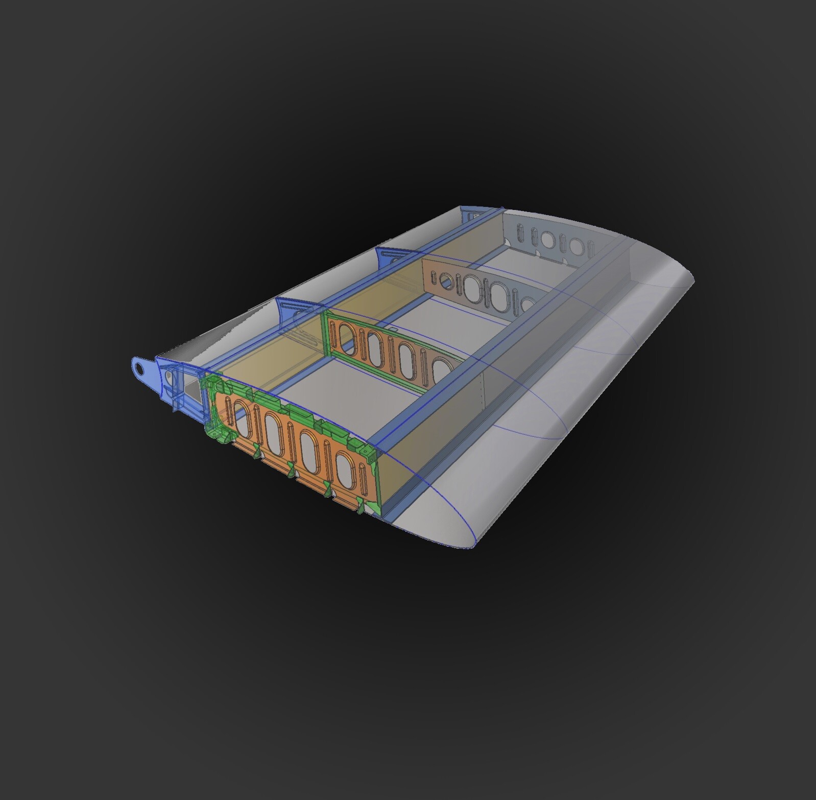 ArtStation - Aircraft wing construction 3D model