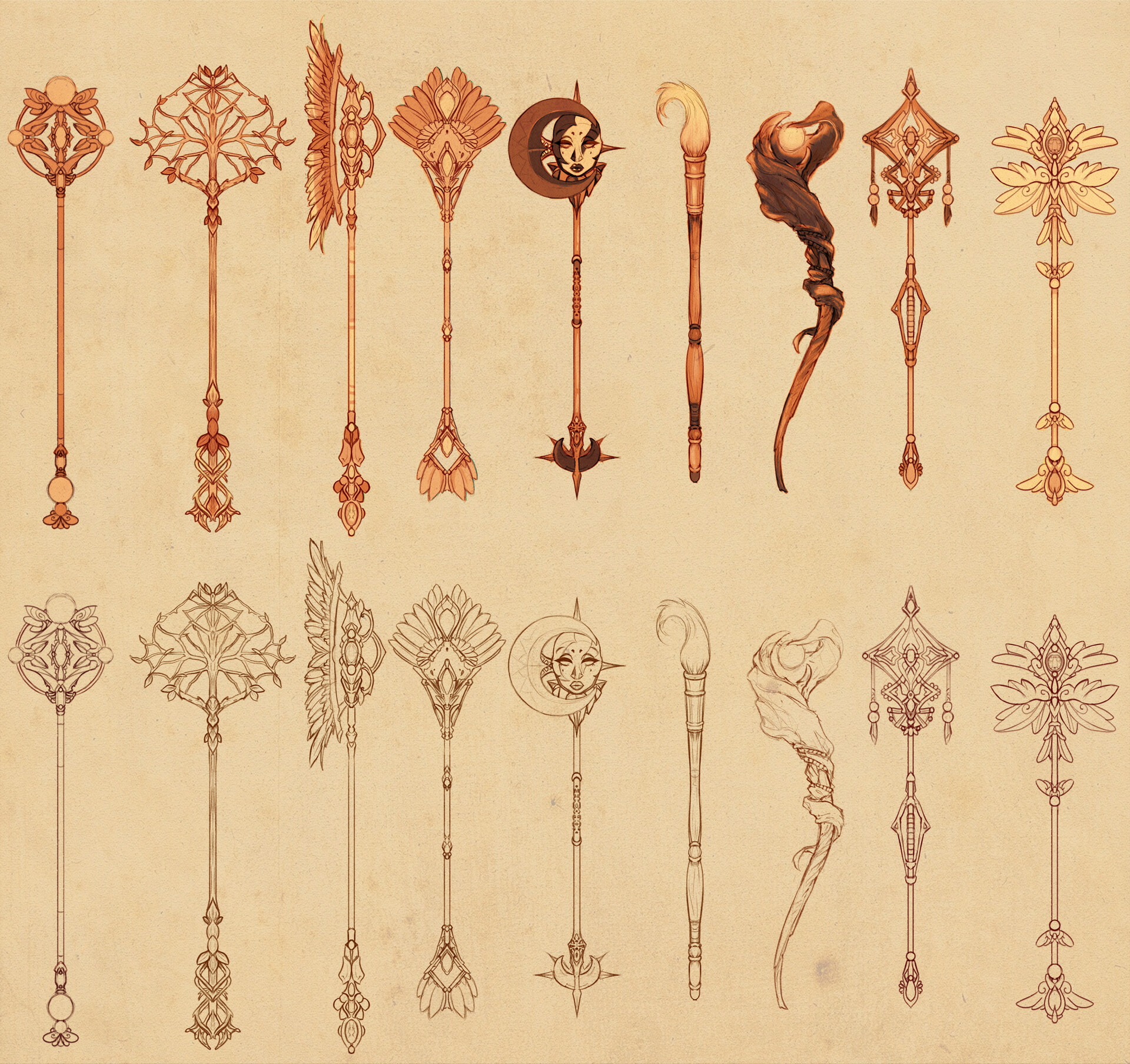 ArtStation - Fantasy Weapon Concepts - Stalves