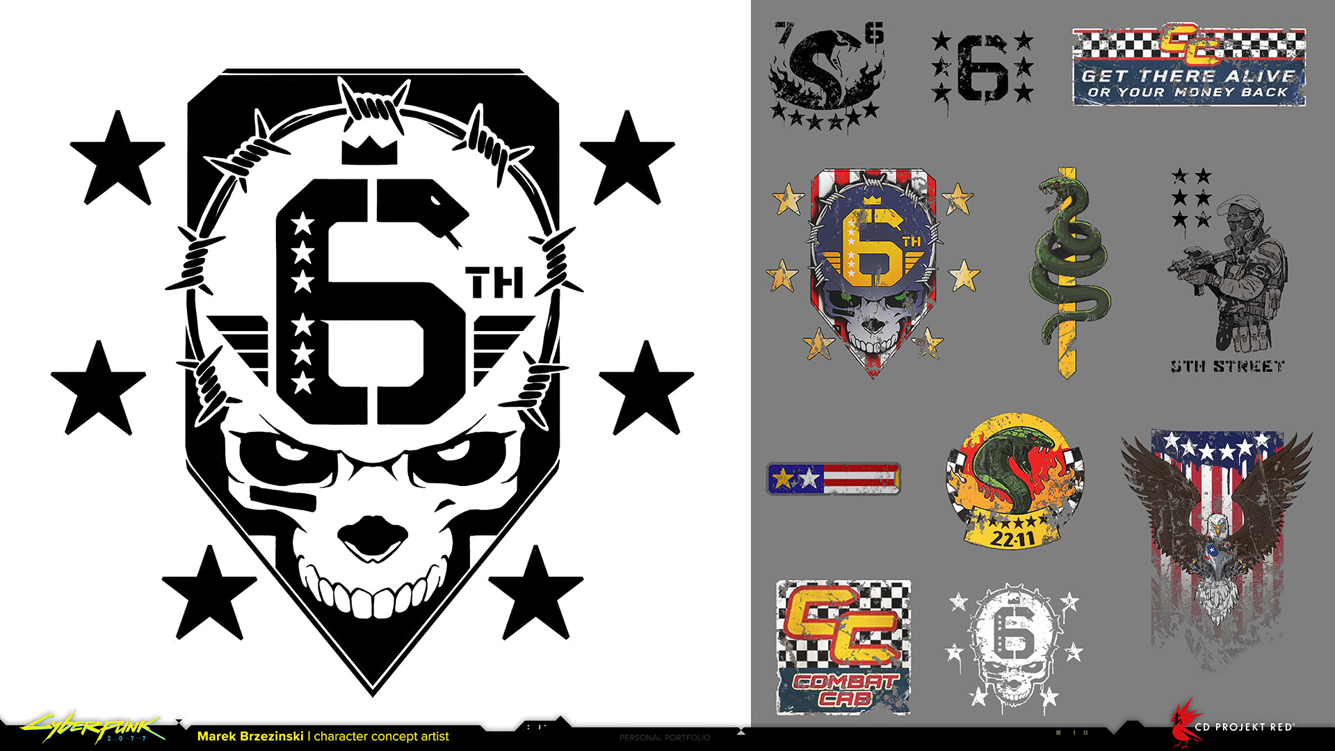 Marek Brzezinski - Logo/symbol, stickers, and tags for 6th Street ...