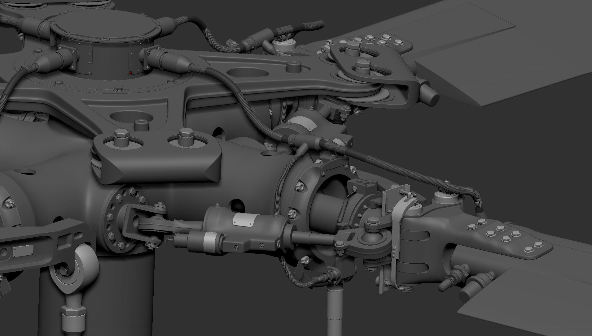 Elliot Packer - UH-60 Main and Rear rotor systems Highpoly