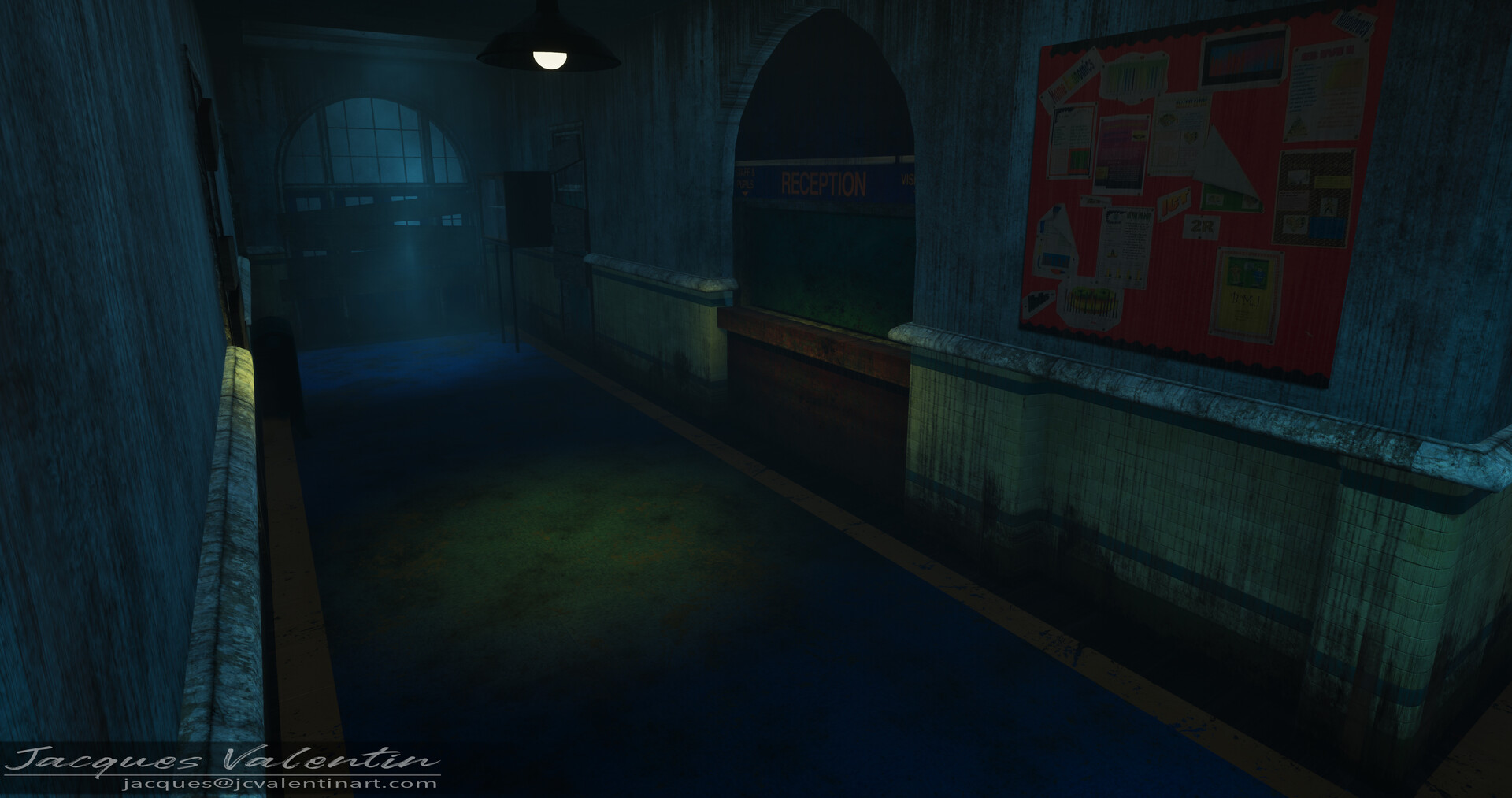 Jacques C. Valentin - Viewforth High School, Abandoned Hallway - Final