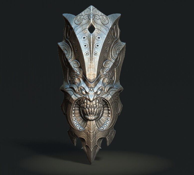 ArtStation - Fierce beasts shield
