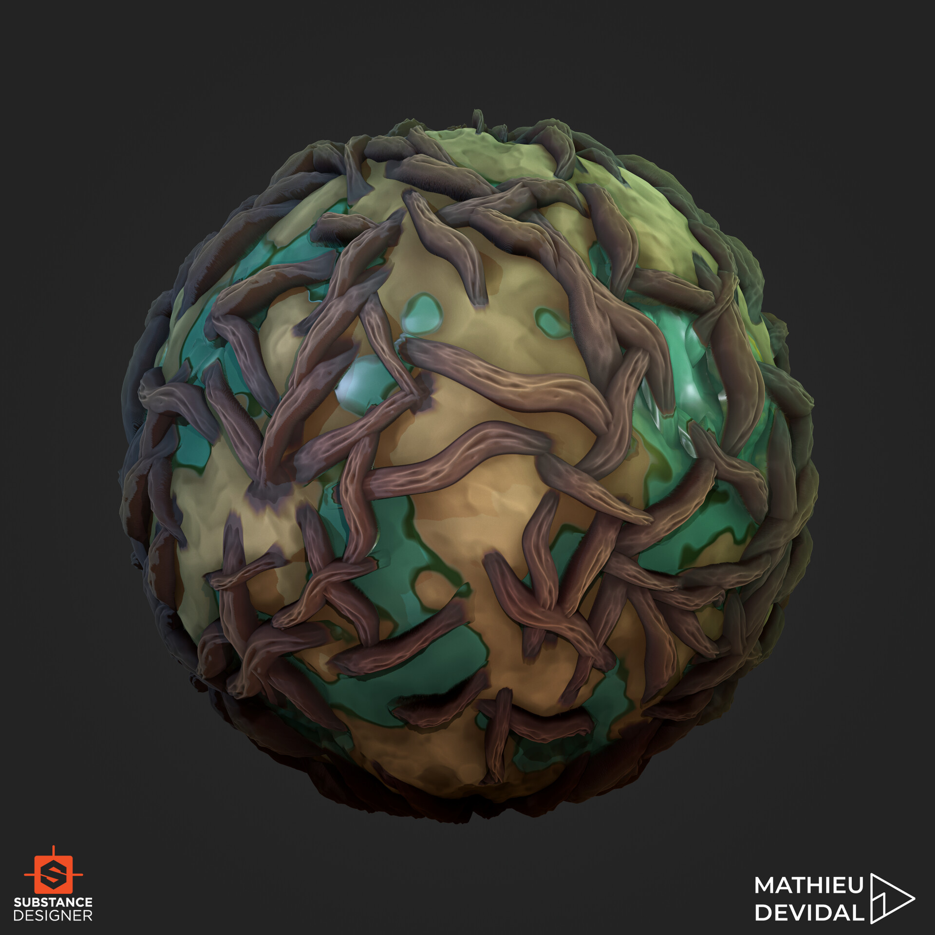 ArtStation - Stylized Swamp Material - Substance Designer