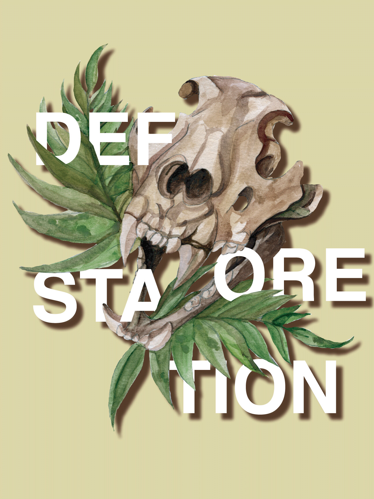 ArtStation - Typography: Deforestation