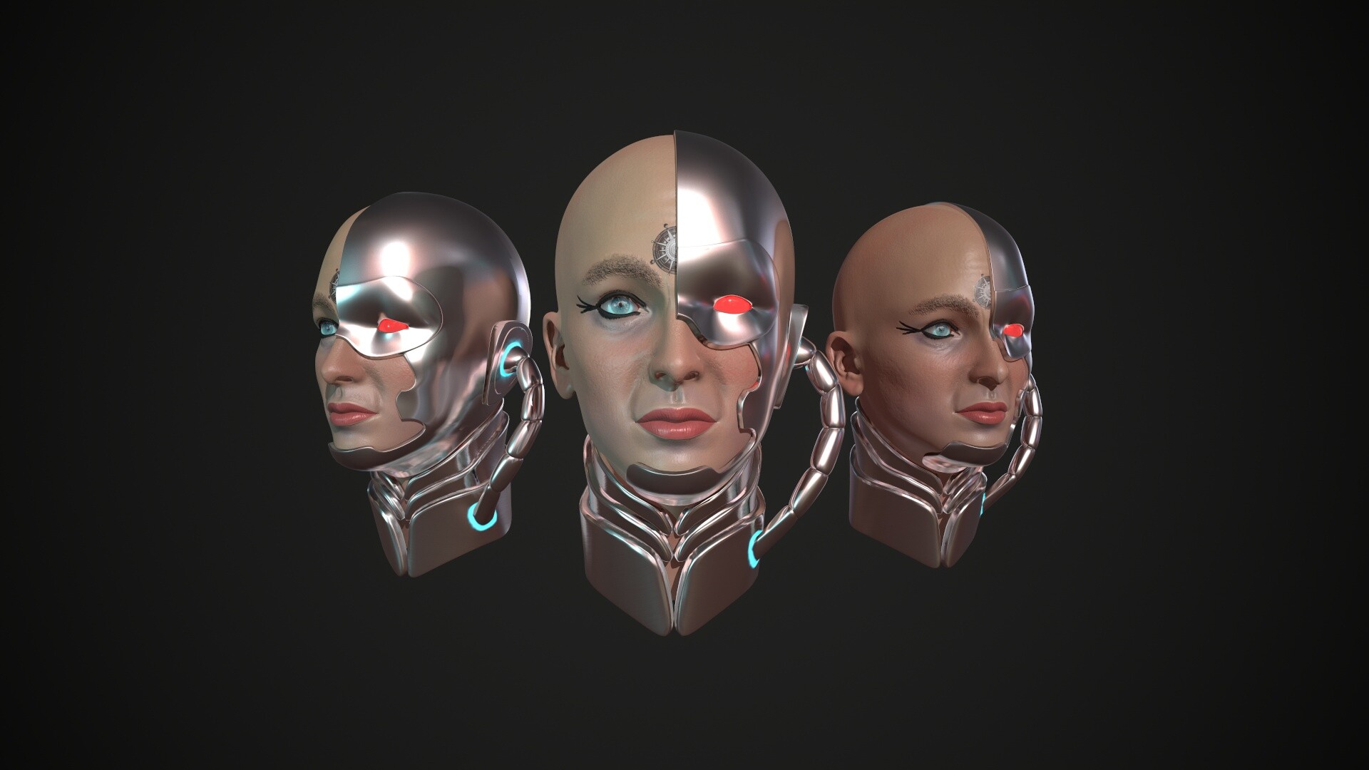 ArtStation - Cyborg Character female