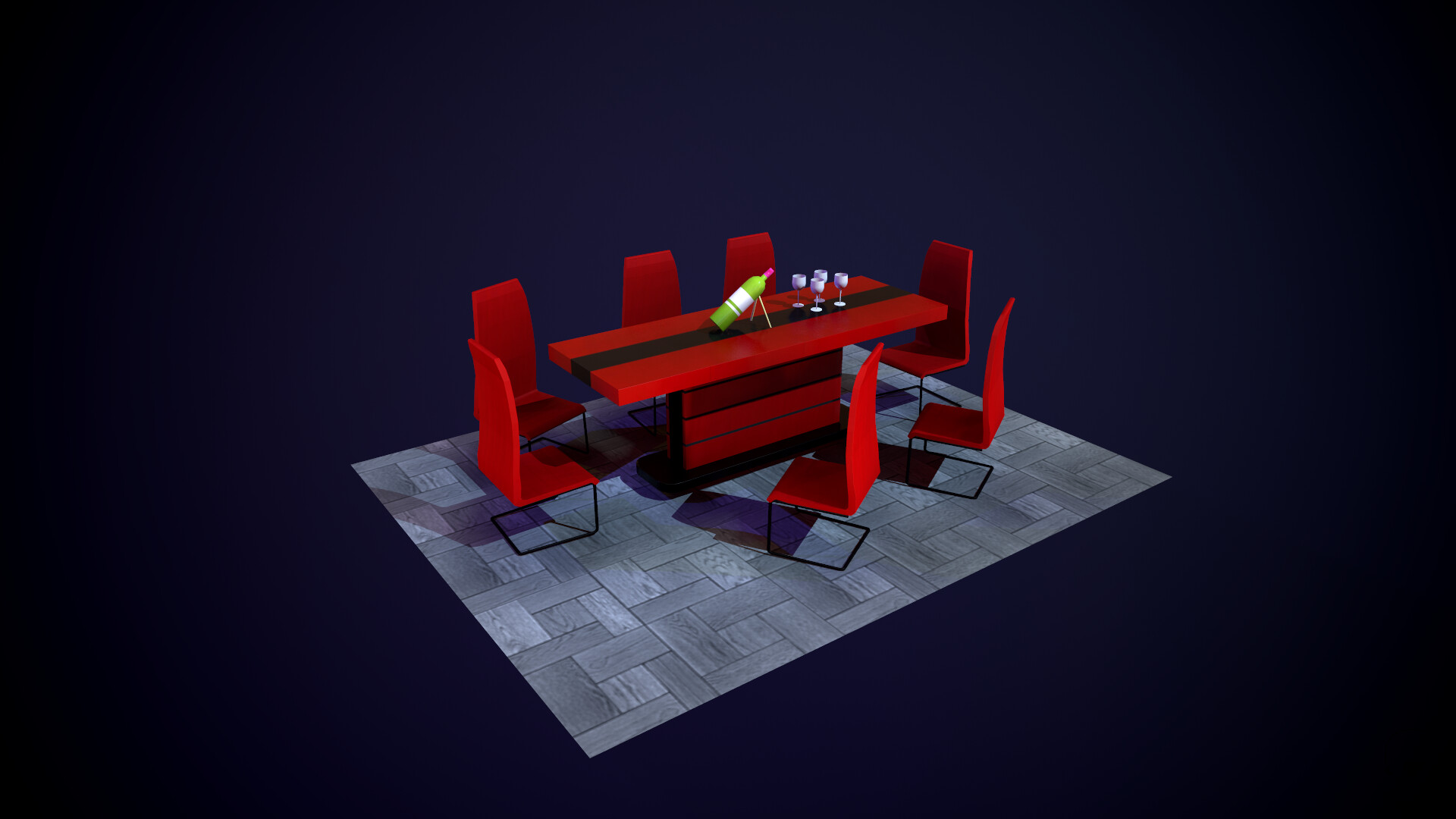 ArtStation - Stylized Dining Table